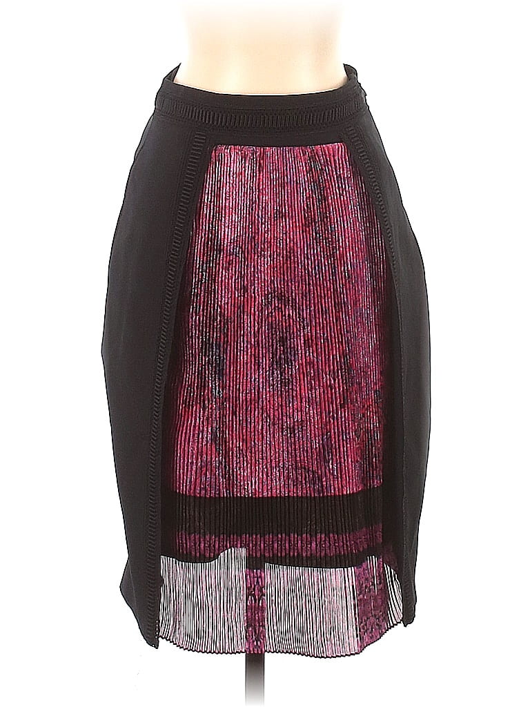 Etcetera Color Block Graphic Burgundy Formal Skirt Size 00 - 87% off ...
