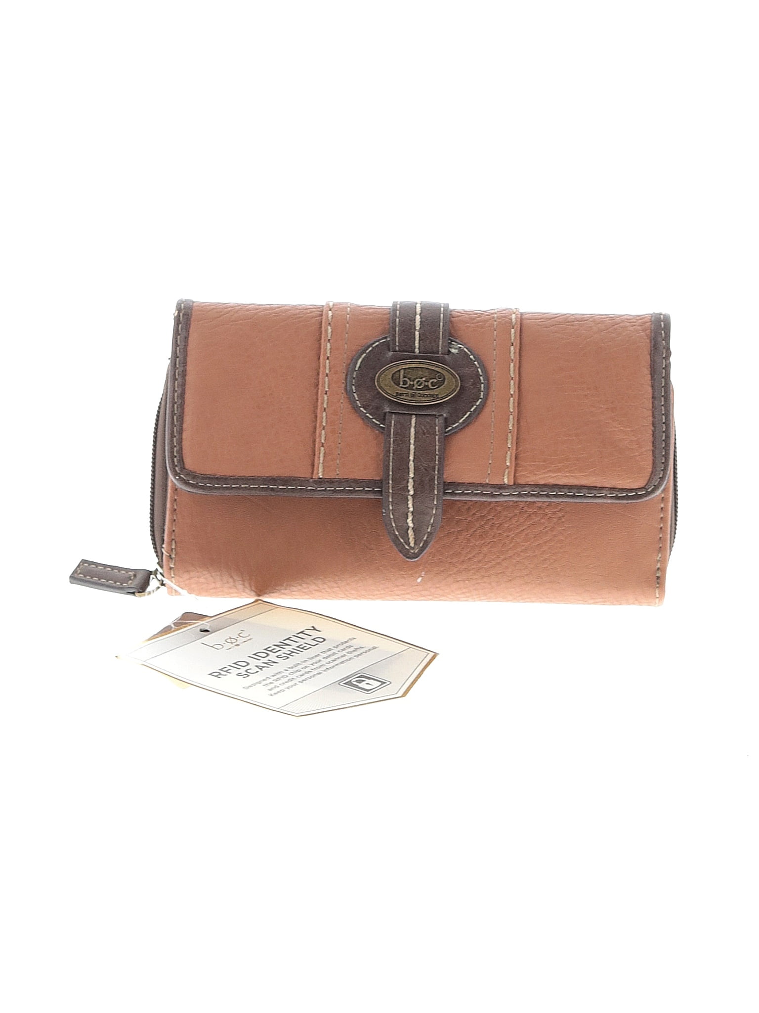 B O C Born Concepts 100% Vinyl Tan Wallet One Size - 58% off | thredUP