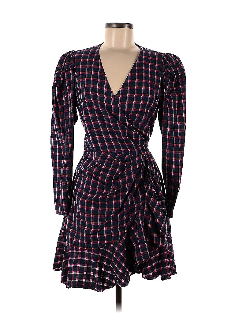 Tanya Taylor Multi Color Burgundy Plaid Lexi Dress Size 8 - 76% off ...