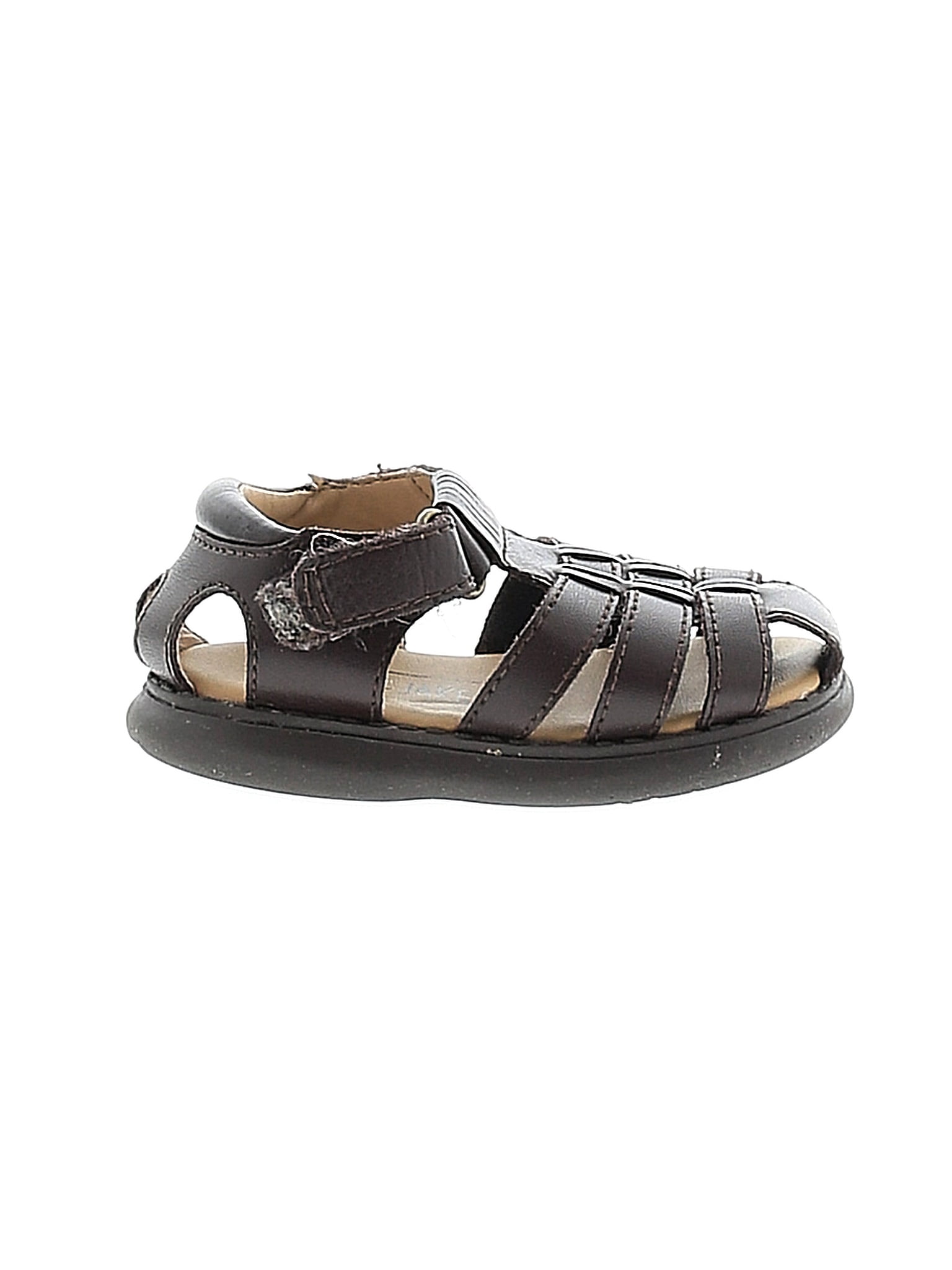 Max + Jake Solid Black Brown Sandals Size 5 - 35% off | thredUP