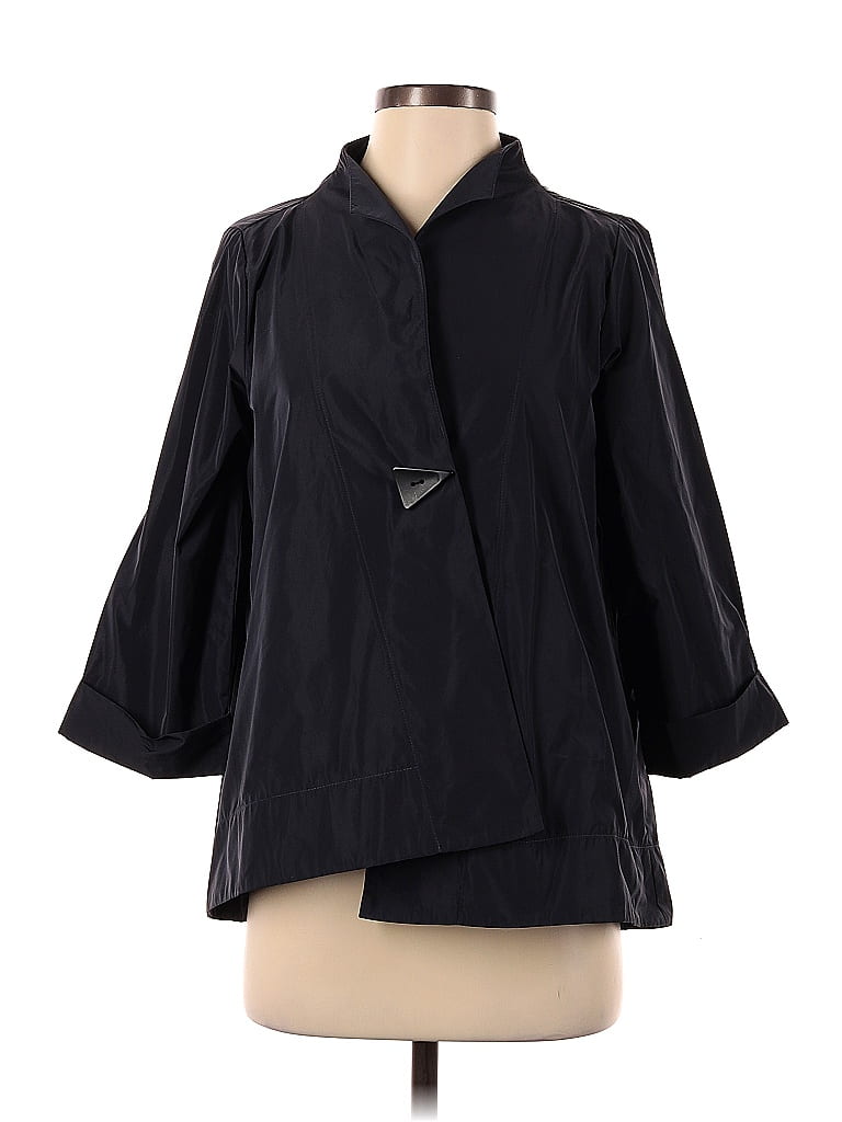 Sun Kim 100% Polyester Solid Black Jacket Size XS - 78% off | thredUP