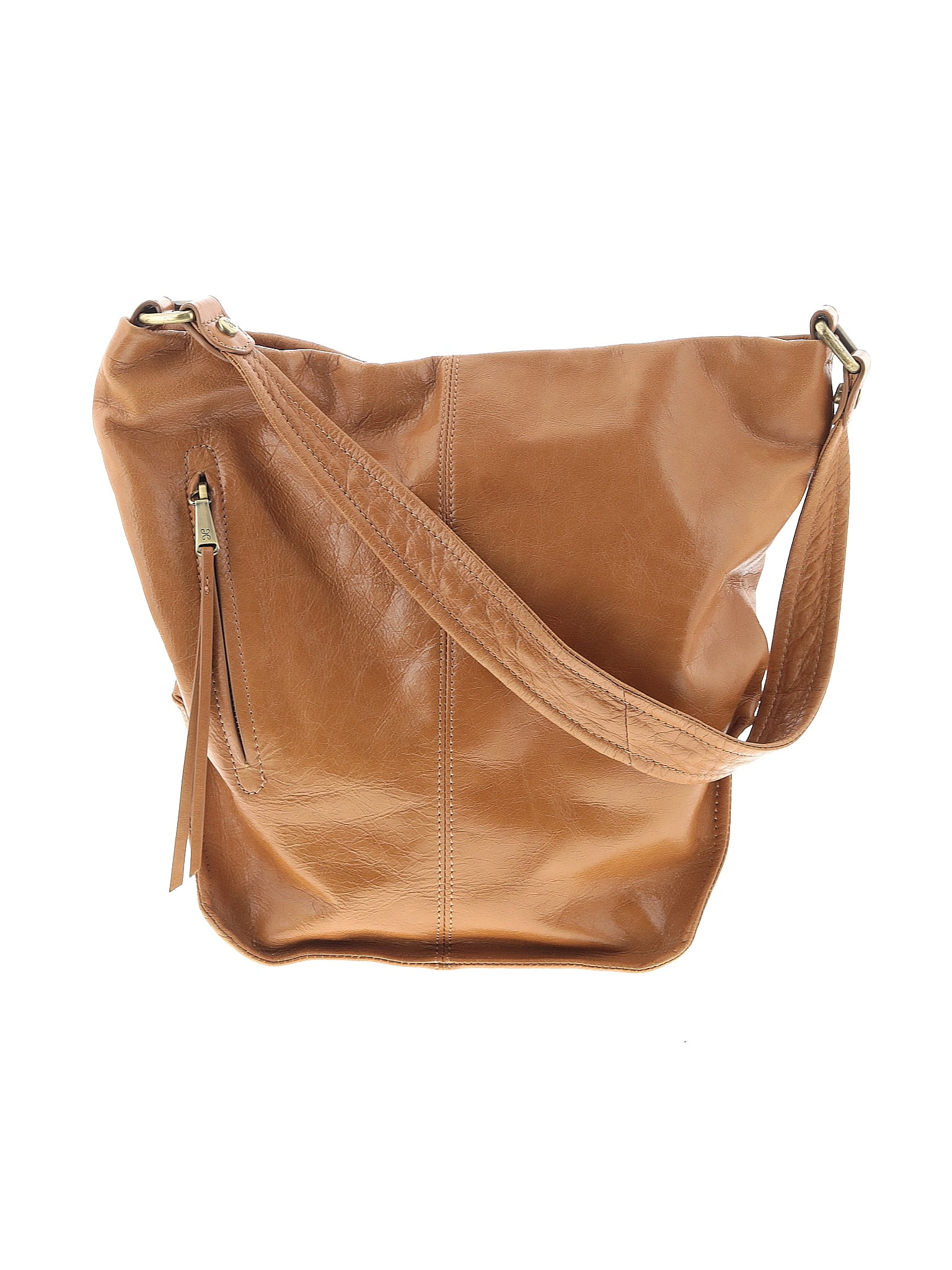 Hobo The Original 100% Leather Solid Brown Tan Leather Hobo One Size ...