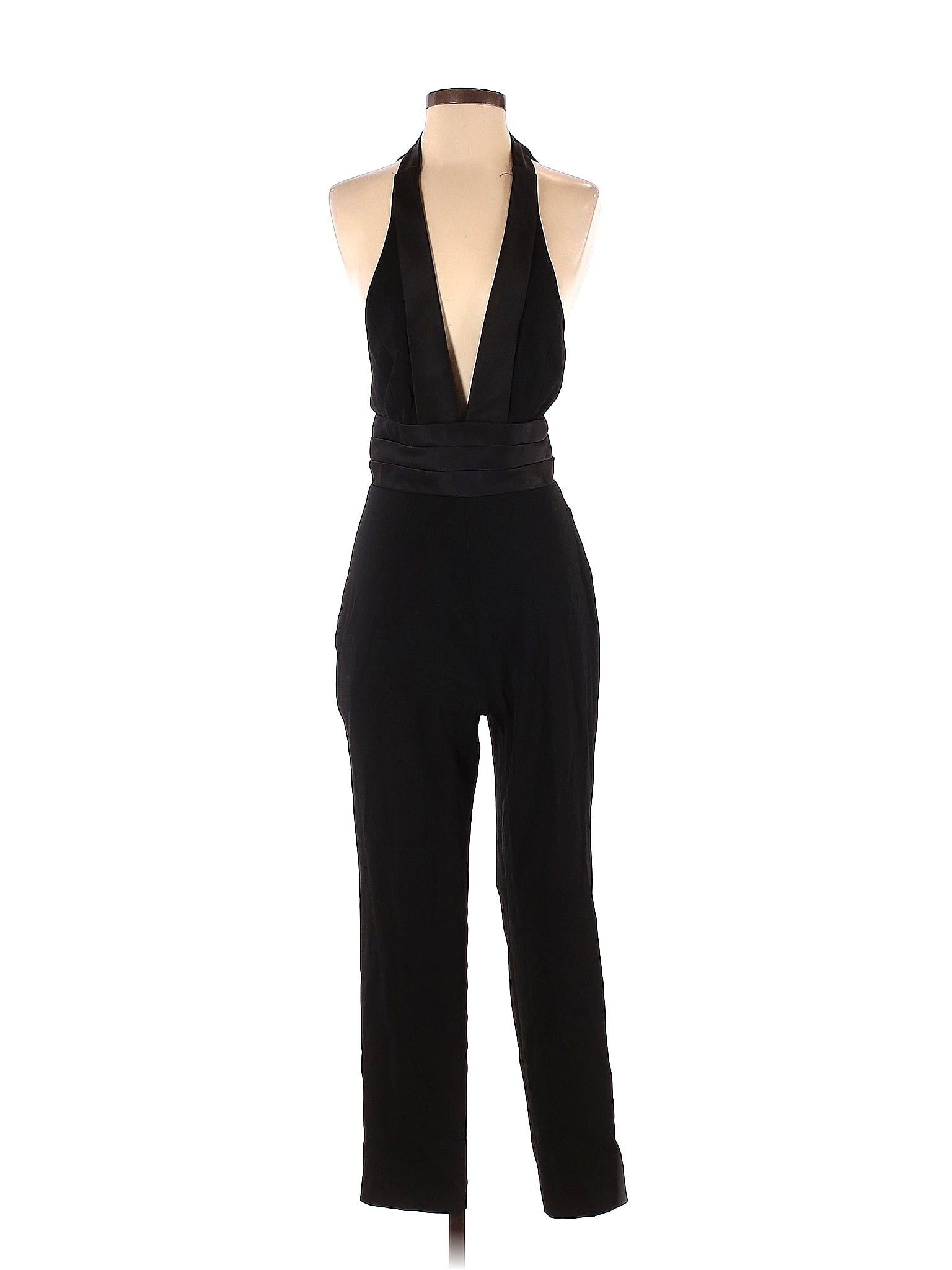 Jay Godfrey Solid Black Jumpsuit Size 2 - 78% off | thredUP