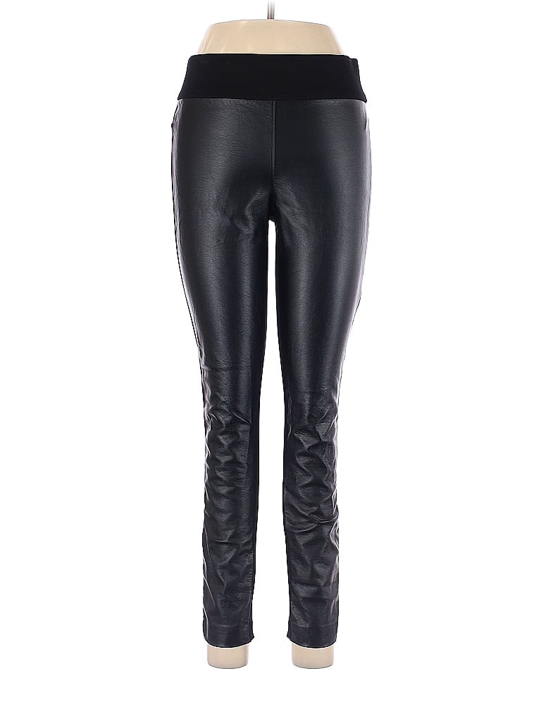 Club Monaco 100% Viscose Black Faux Leather Pants Size 6 - 88% off ...