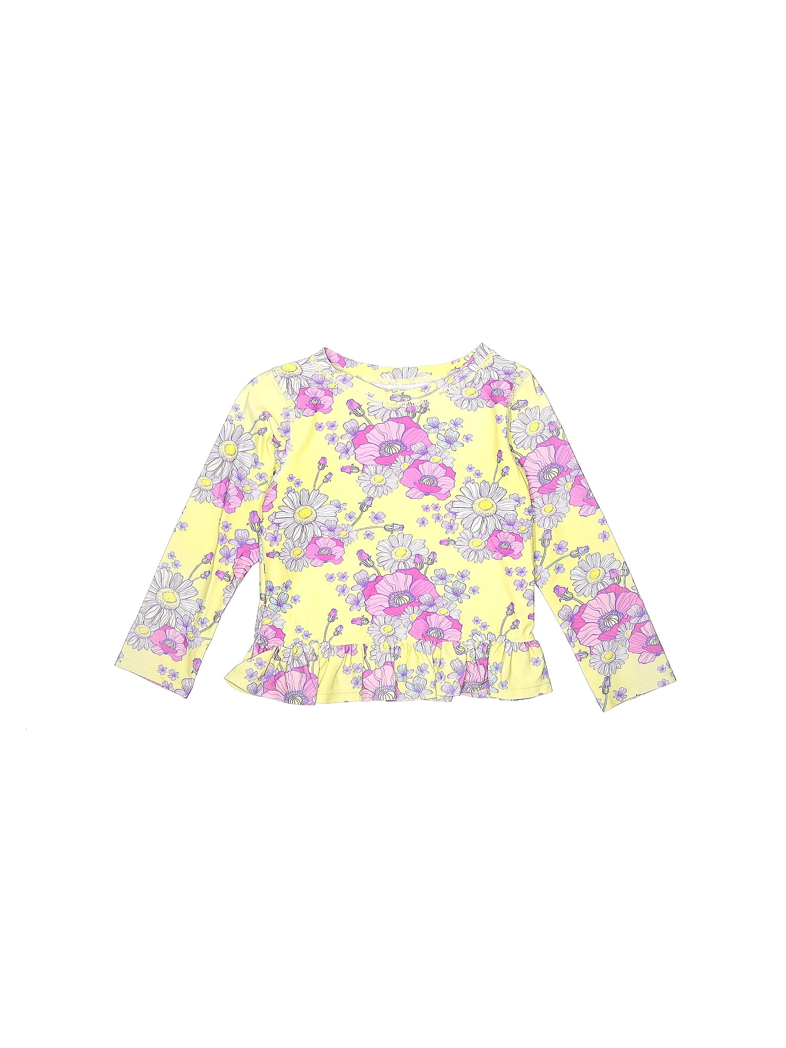 Ruffle Butts Floral Yellow Long Sleeve Top Size 4T - 35% off | thredUP