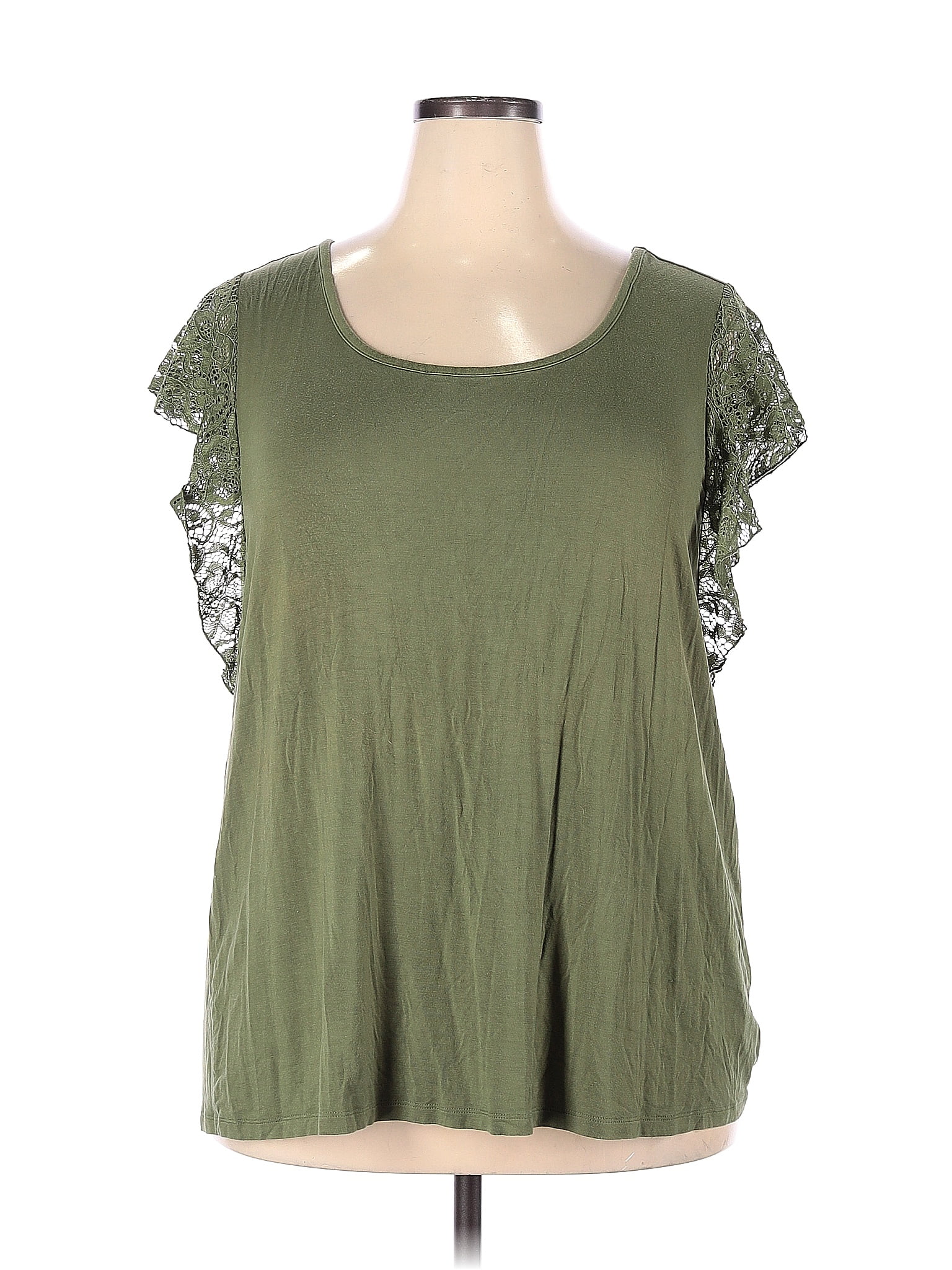 Torrid Green Short Sleeve Top Size 2X Plus (2) (Plus) - 52% off | thredUP