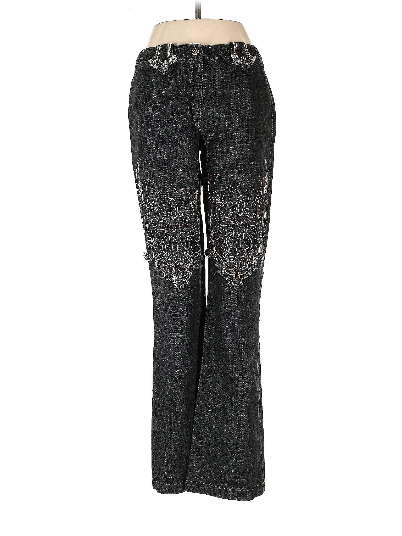 Escada 100% Cotton Black Gray Jeans Size 36 (EU) - 91% off | ThredUp