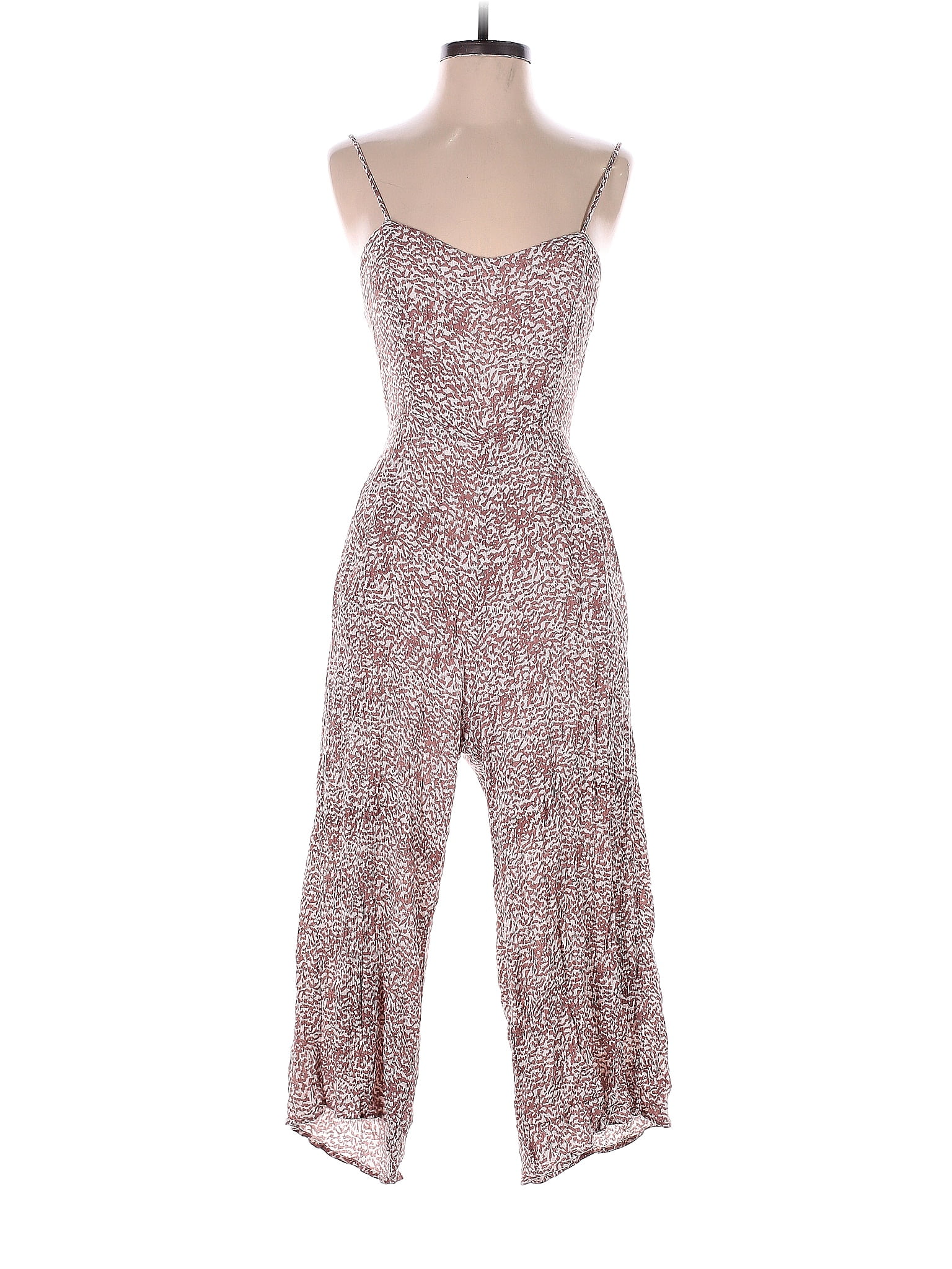Roan + Ryan 100% Rayon Multi Color Burgundy Jumpsuit Size S - 63% off ...