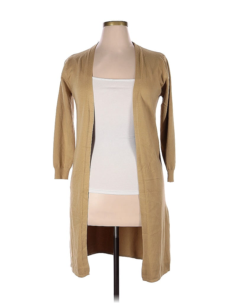 Talbots Color Block Solid Tan Cardigan Size XL - 73% off | thredUP