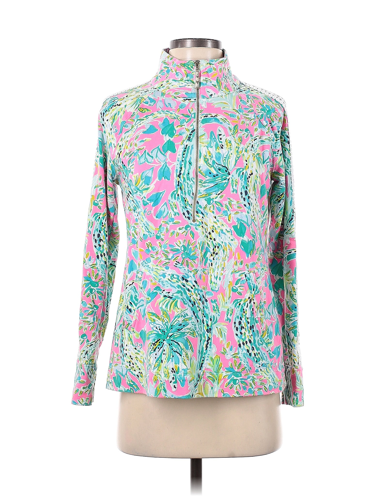 Lilly Pulitzer Color Block Tropical Teal Track Jacket Size S - 63% off ...