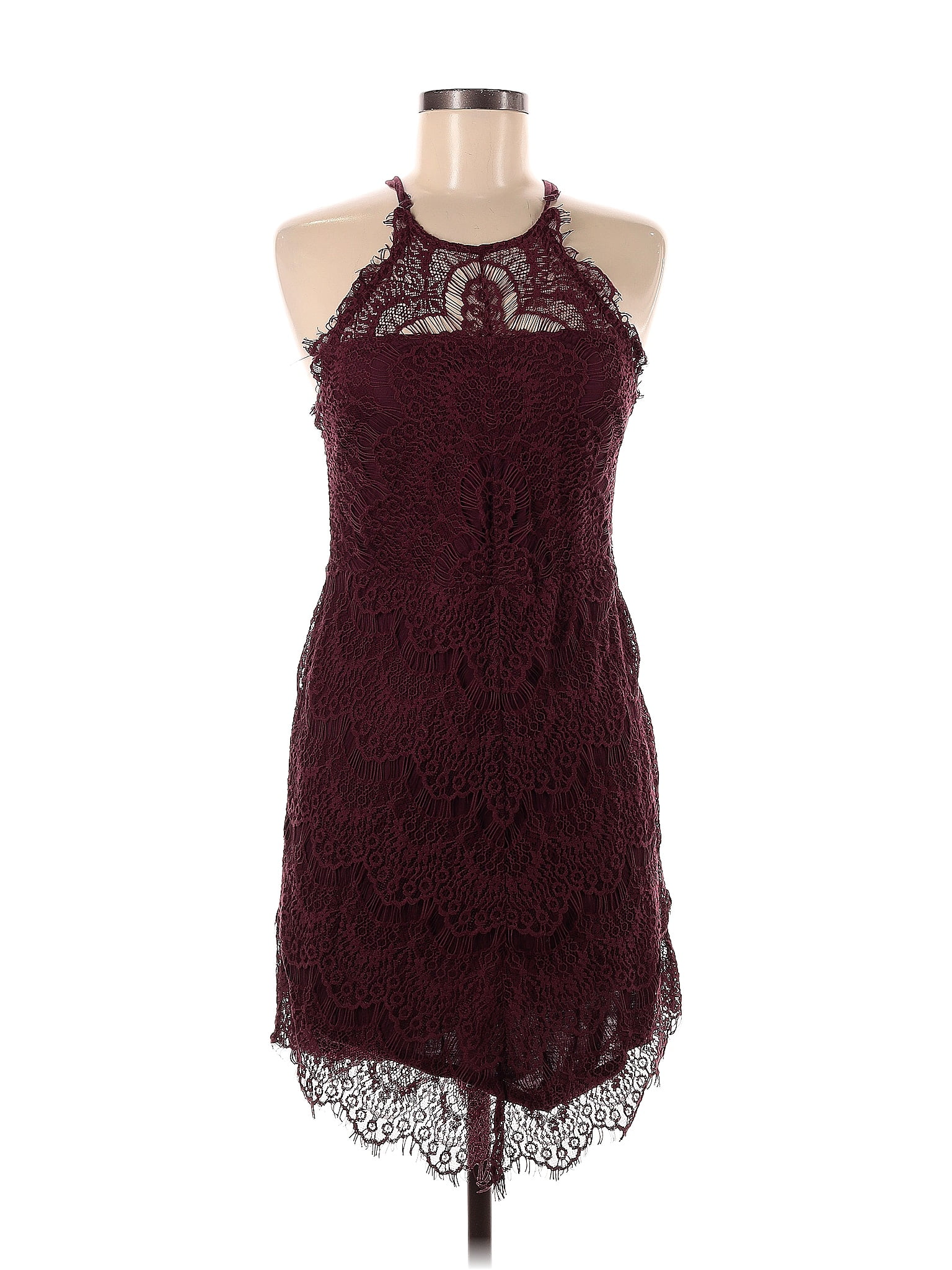 Intimately by Free People Burgundy Casual Dress Size M - 64% off | ThredUp