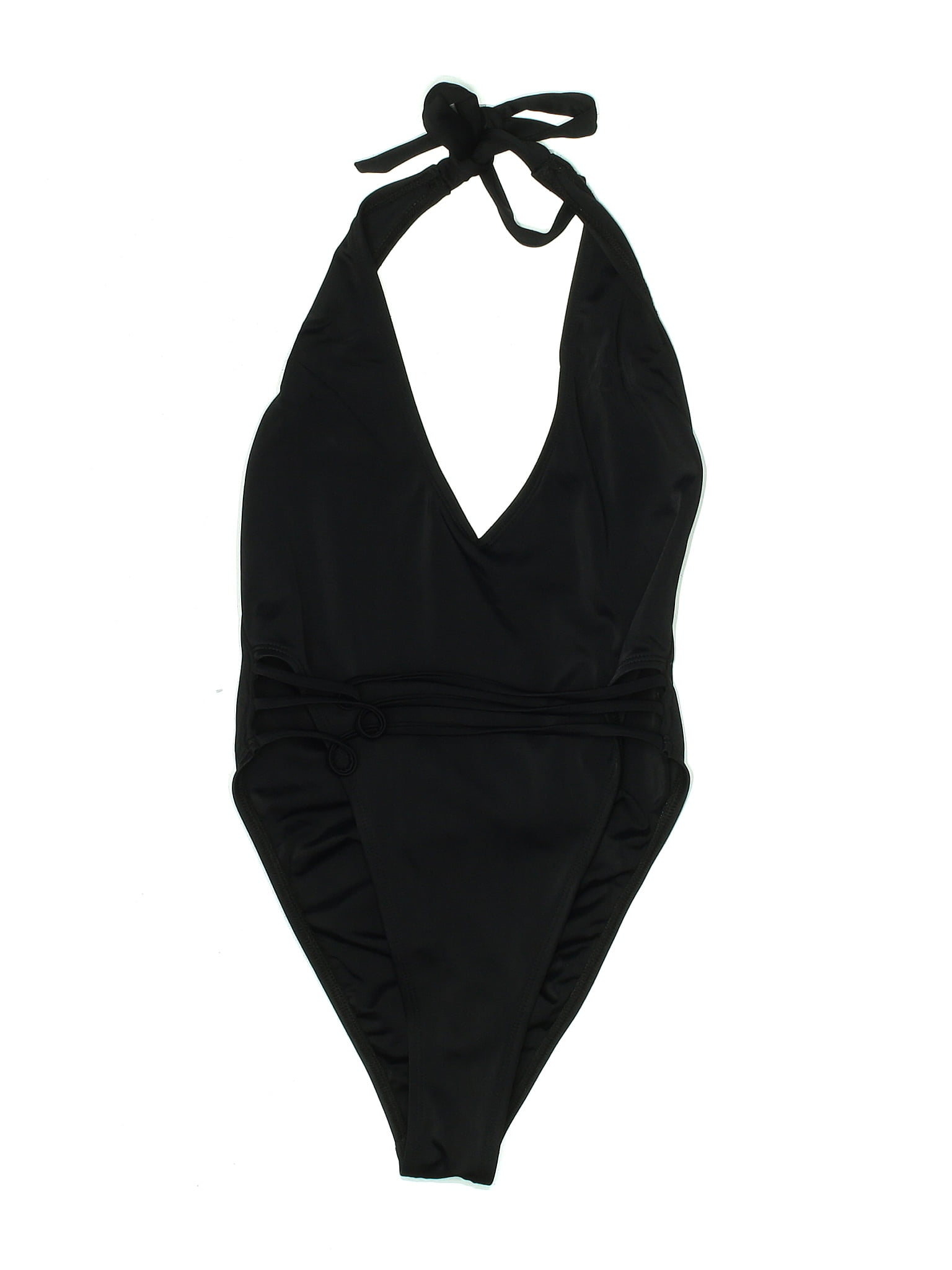 Assorted Brands Solid Black One Piece Swimsuit Size M 52 Off Thredup
