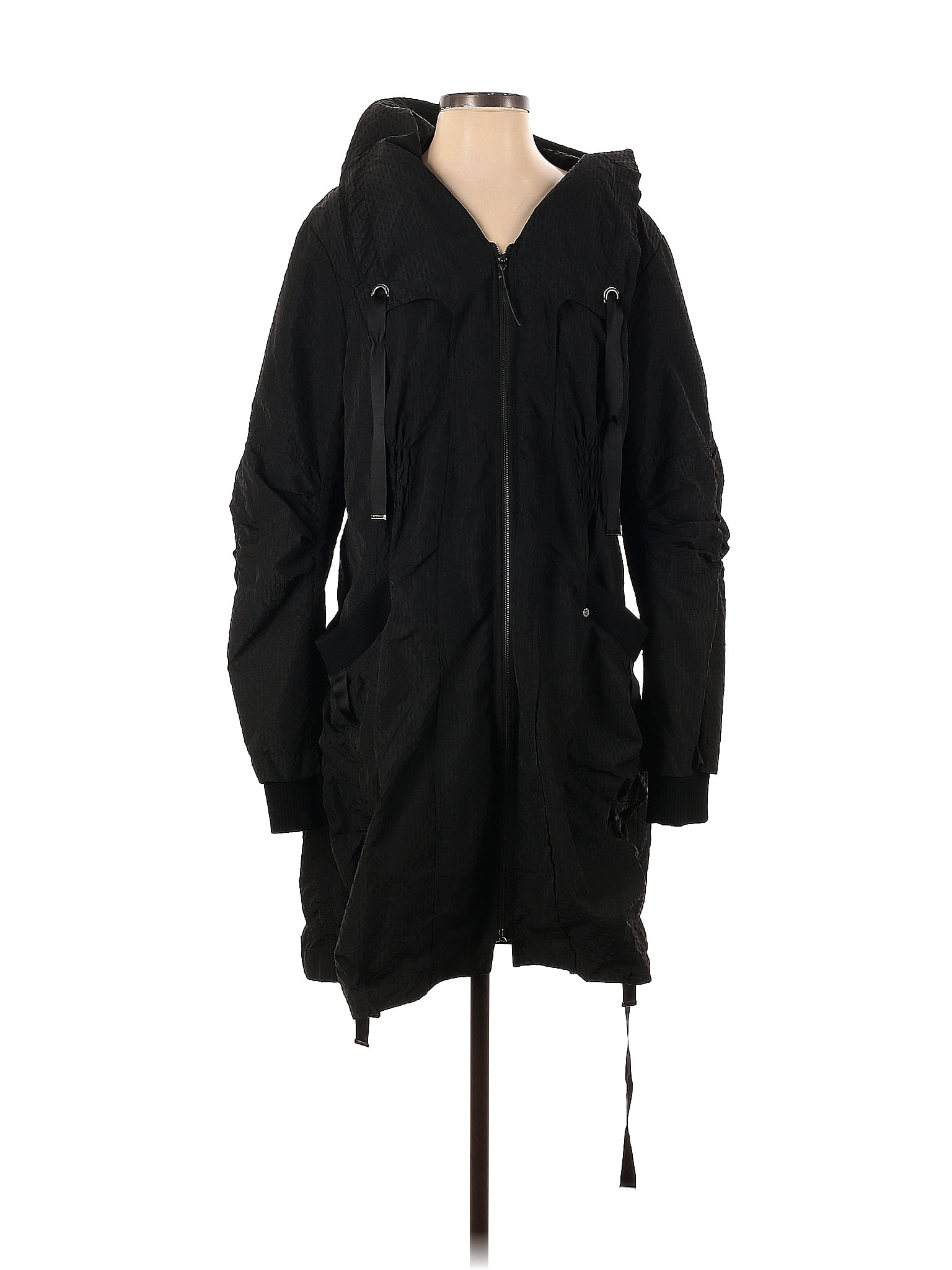 Deca 100% Polyester Solid Black Jacket Size 4 - 72% off | thredUP