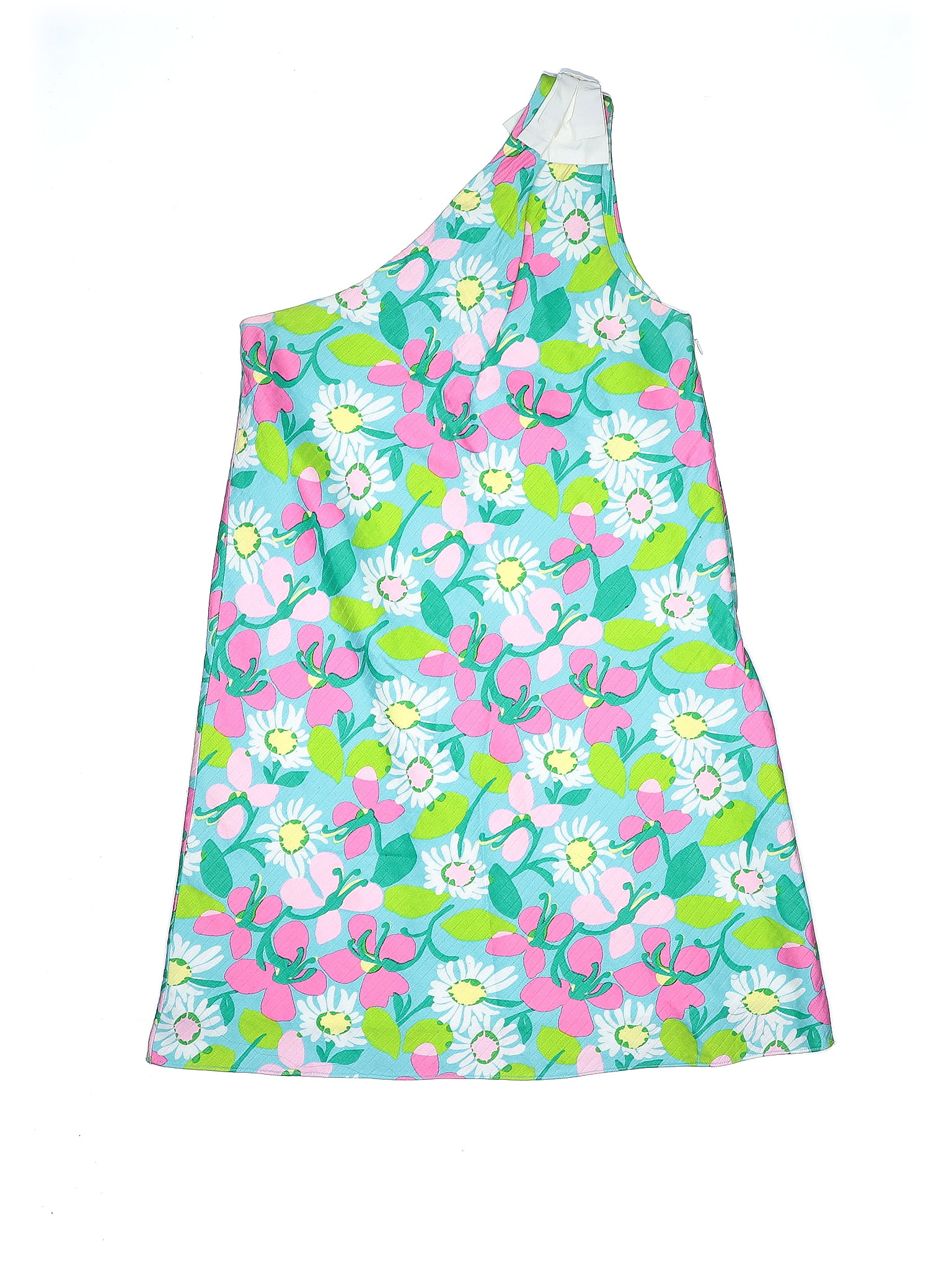 Lilly Pulitzer 100 Cotton Floral Green Dress Size 16 66 Off Thredup