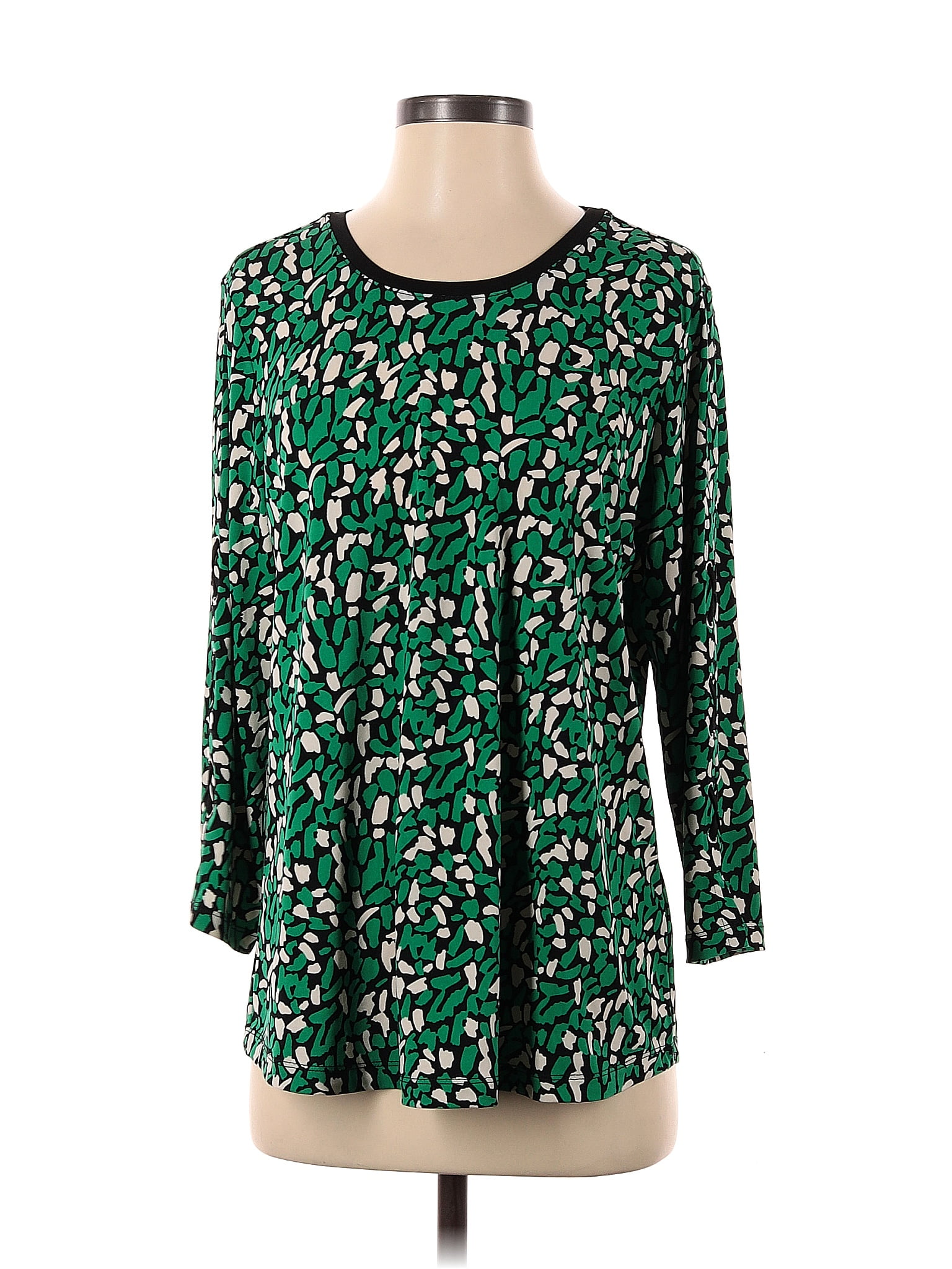 Susan Graver Green Long Sleeve Top Size M - 58% off | thredUP