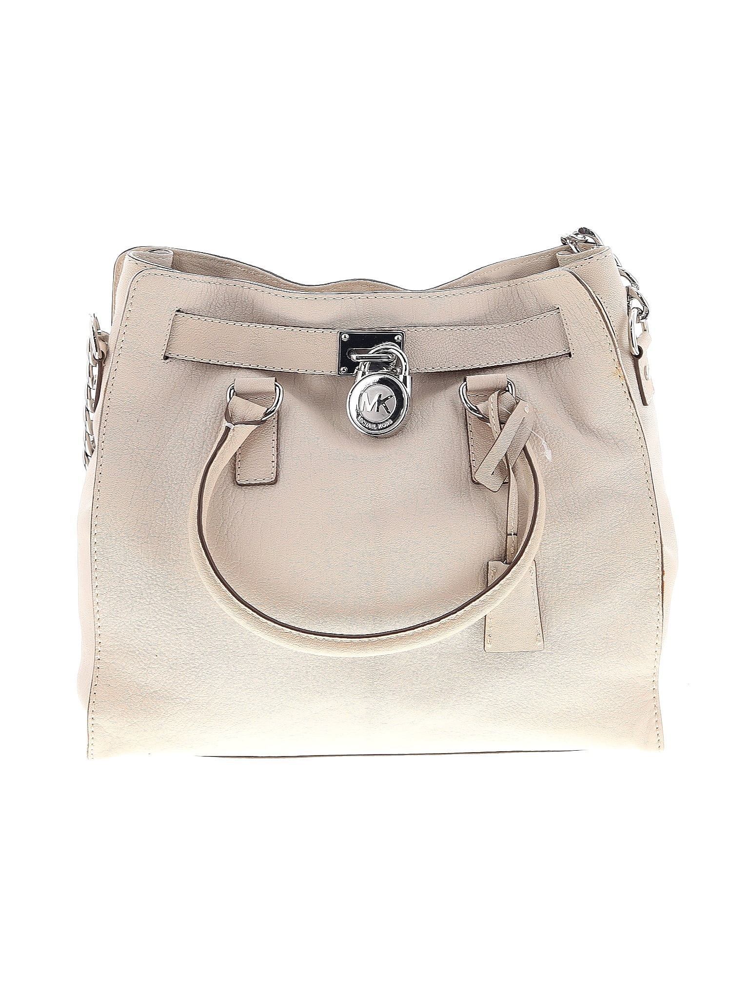Michael Michael Kors Solid Ivory Leather Satchel One Size 74 Off