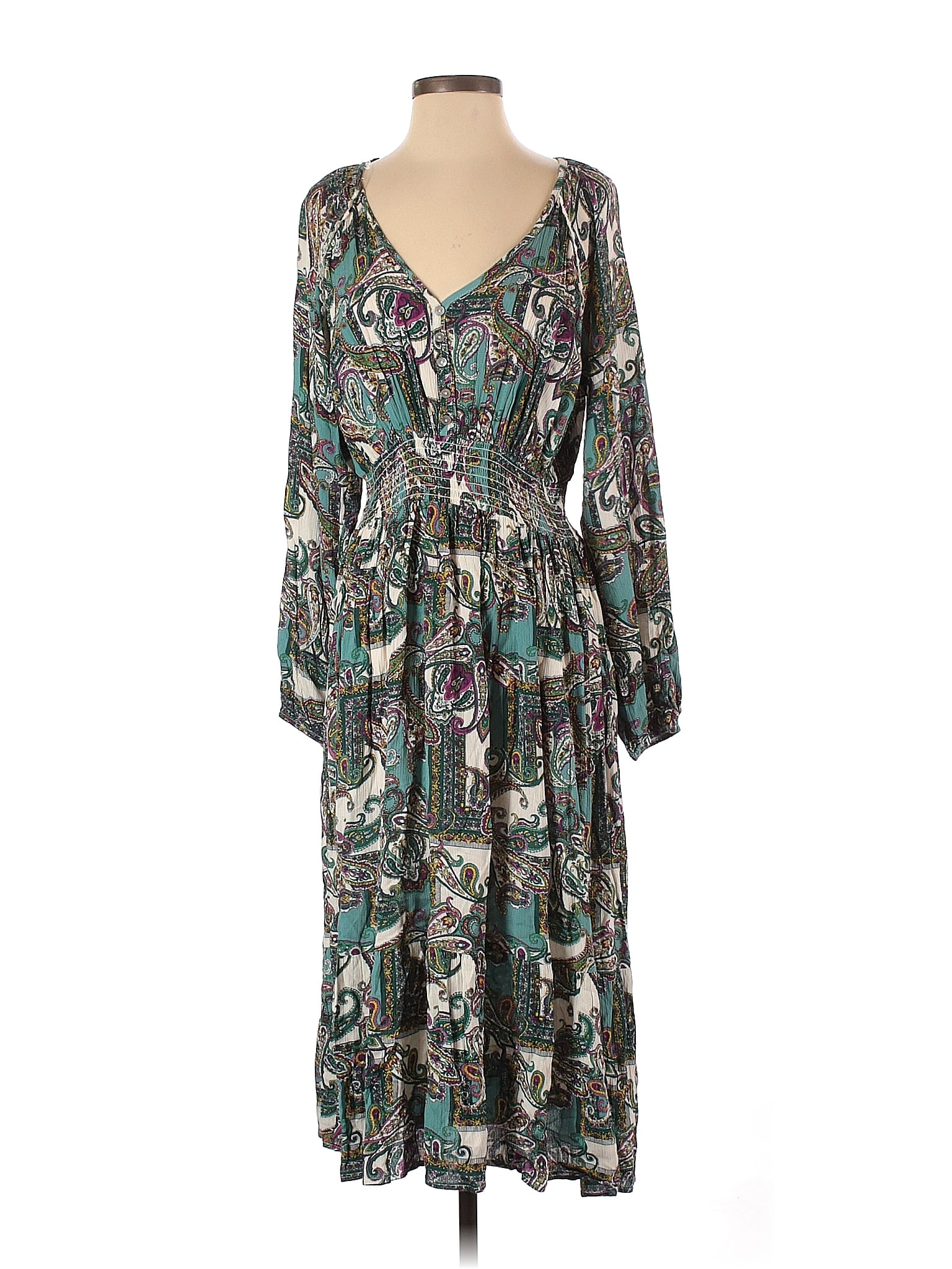 Kate and Sam 100% Rayon Multi Color Gray Casual Dress Size M - 58% off ...
