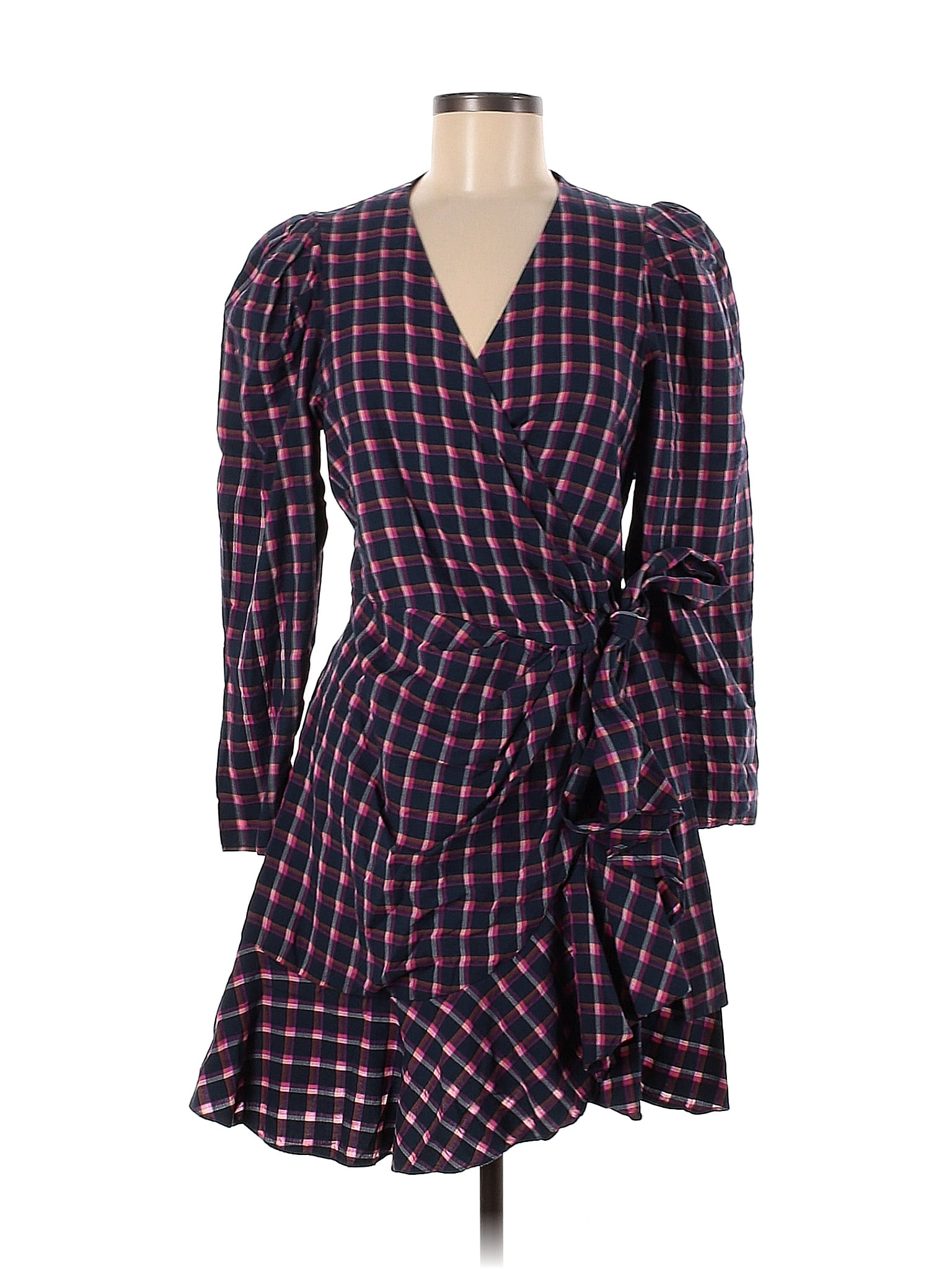 Tanya Taylor Multi Color Purple Plaid Lexi Dress Size 6 - 73% off | thredUP