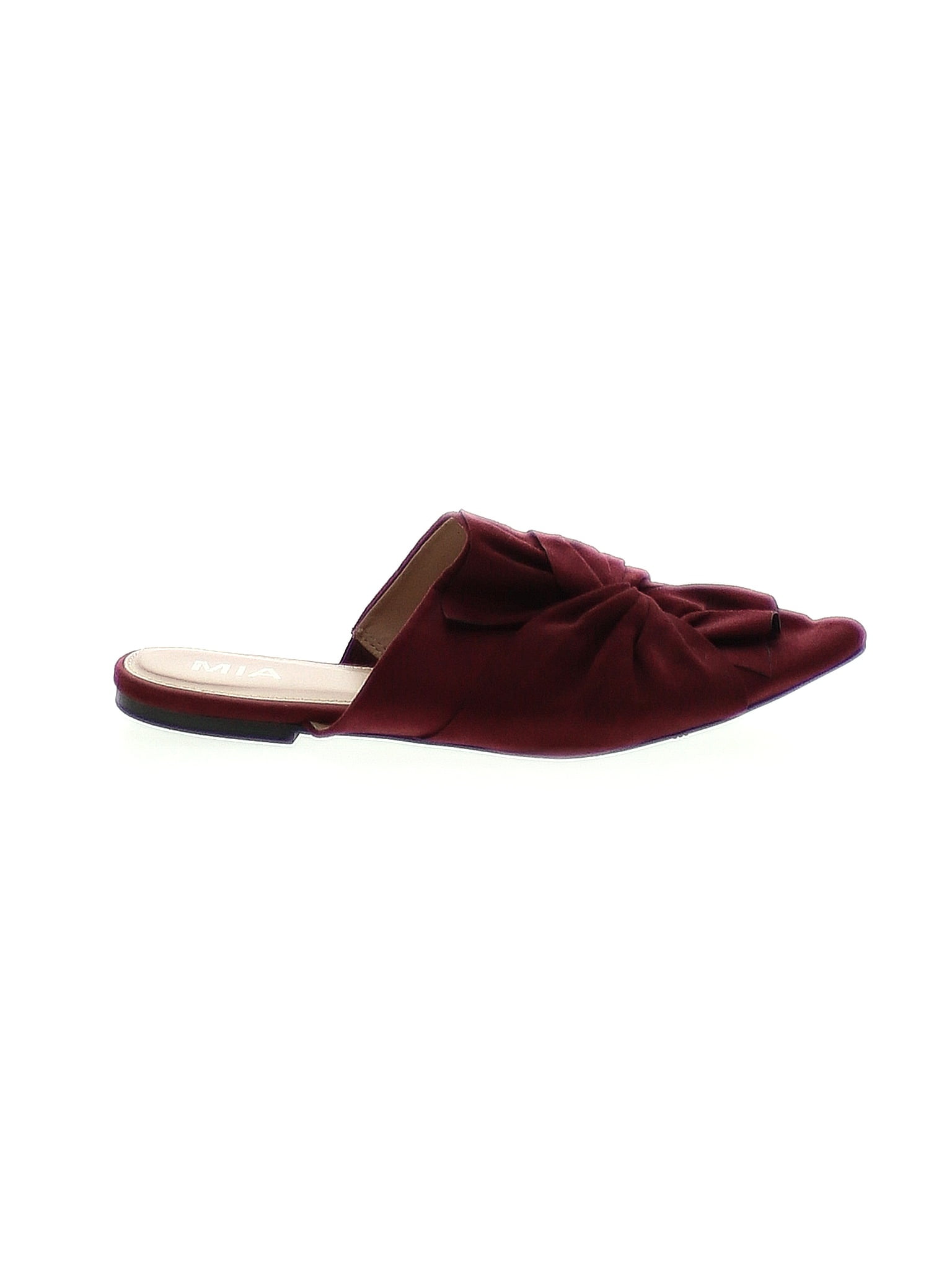 Mia Solid Maroon Burgundy Mule/Clog Size 10 - 60% off | ThredUp