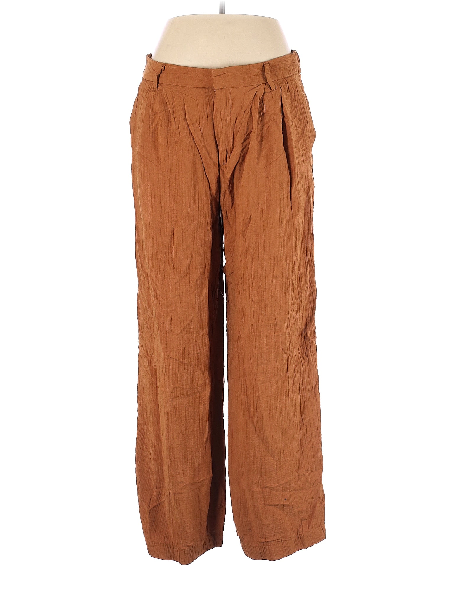 A New Day Solid Brown Casual Pants Size 14 - 50% off | thredUP