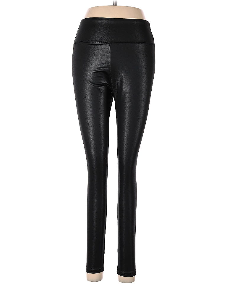 Wild Fable Solid Black Faux Leather Pants Size M 45 Off Thredup