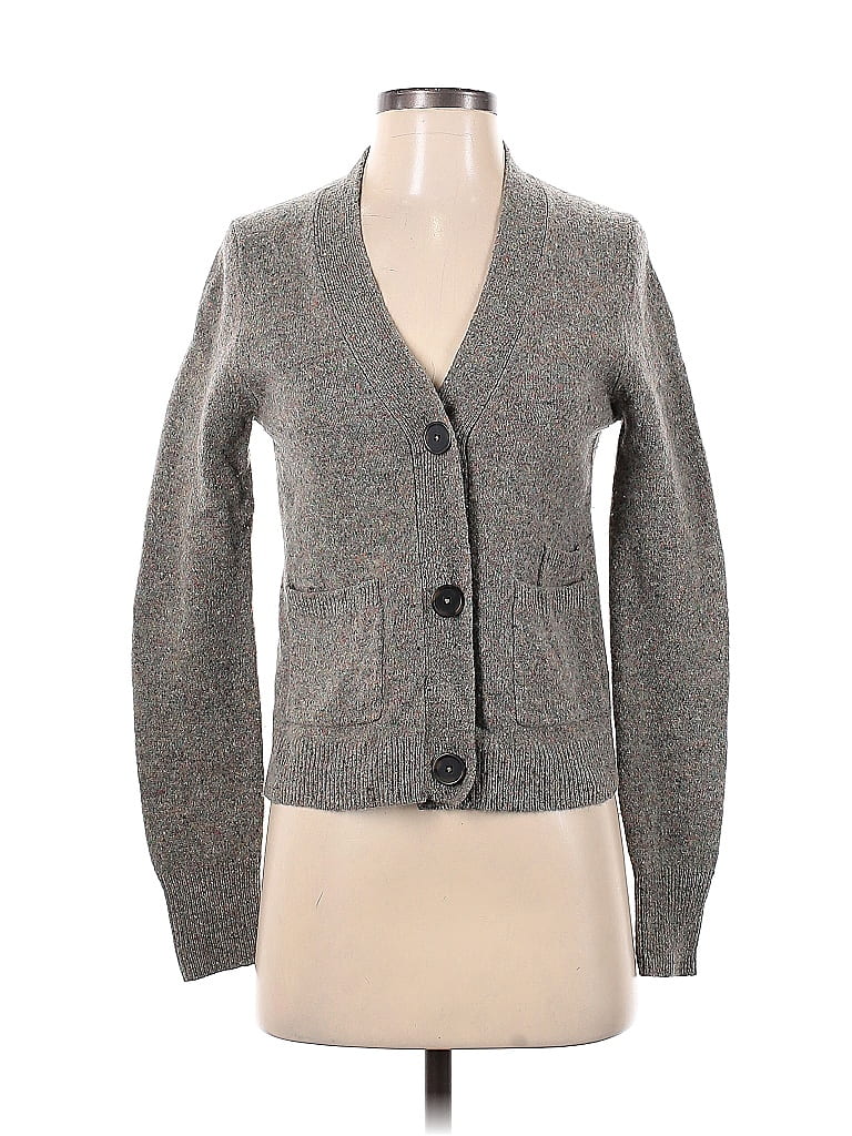 Madewell 100% Wool Color Block Marled Gray Cardigan Size S - 68% off ...