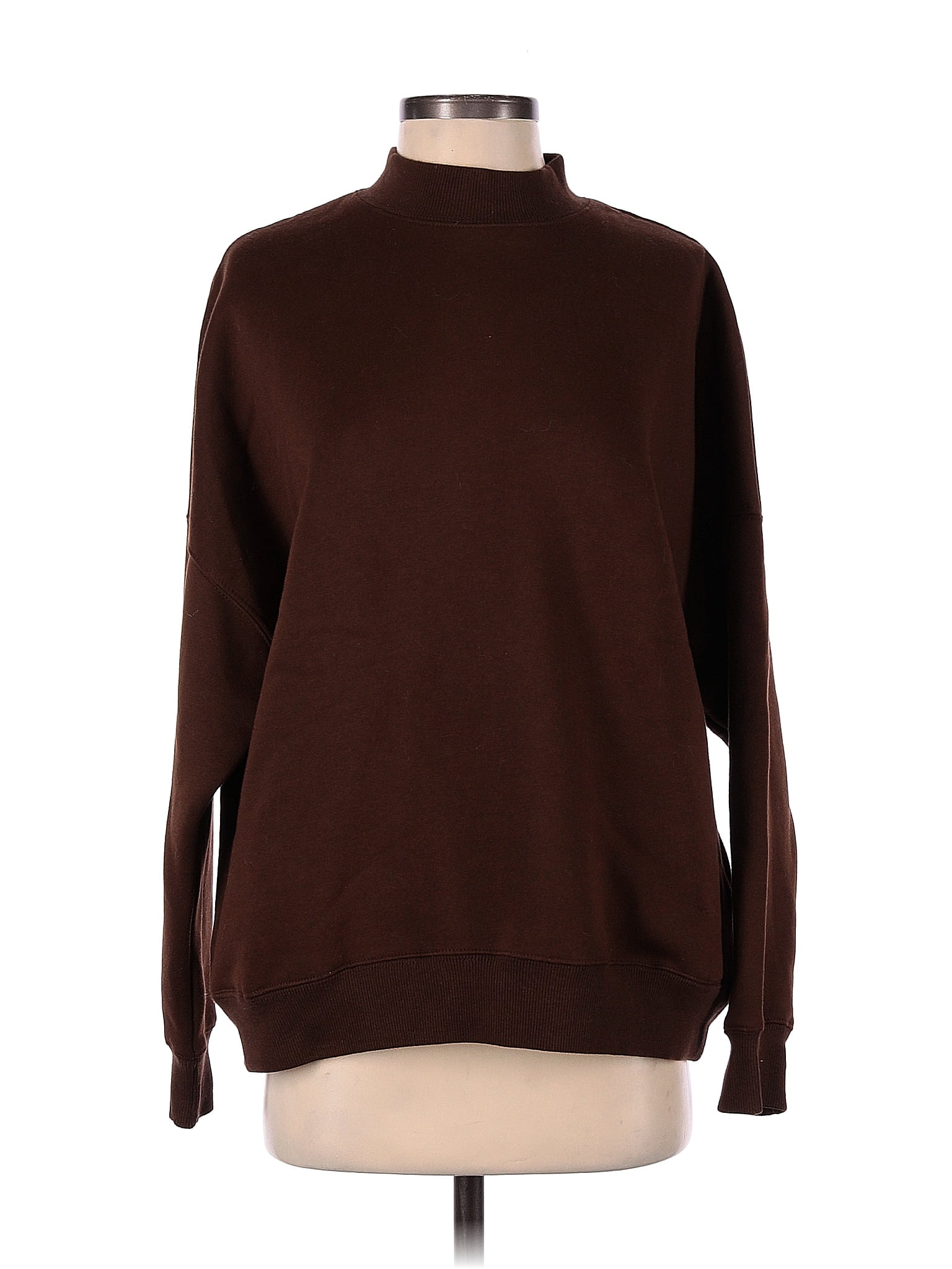 Mod Ref Color Block Solid Brown Turtleneck Sweater Size S - 38% off ...