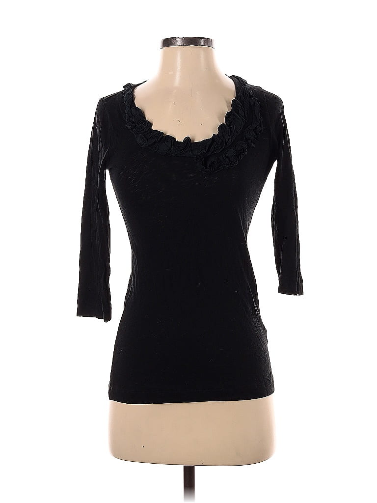 J Crew 100 Cotton Solid Black Short Sleeve Blouse Size Xs 73 Off