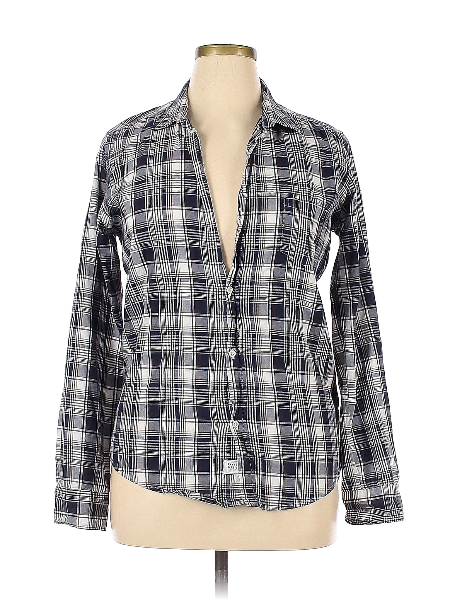 Frank & Eileen 100% Cotton Plaid Gray Long Sleeve Button-Down Shirt Size XL - 78% off | ThredUp