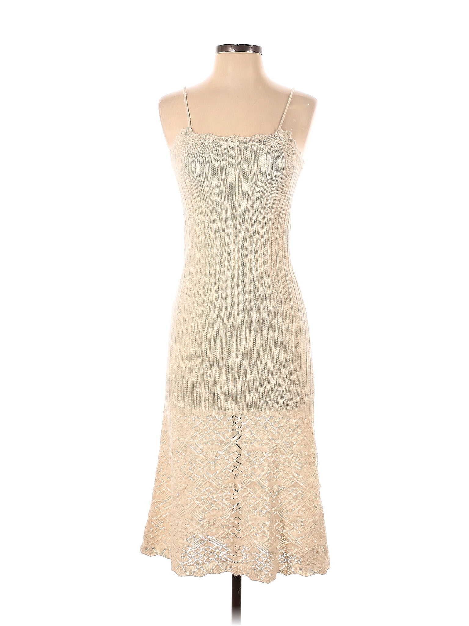 Zara Solid Tan Casual Dress Size XS - Sm - 44% off | thredUP