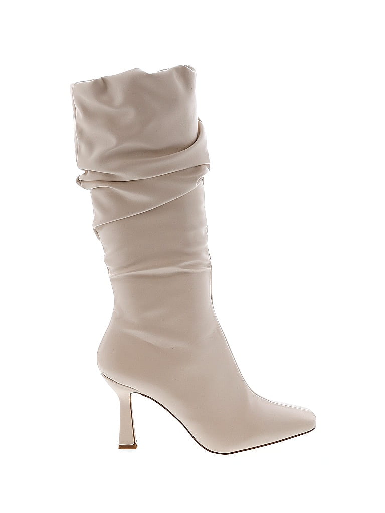 Assorted Brands Solid Ivory Boots Size 6 - 46% off | thredUP