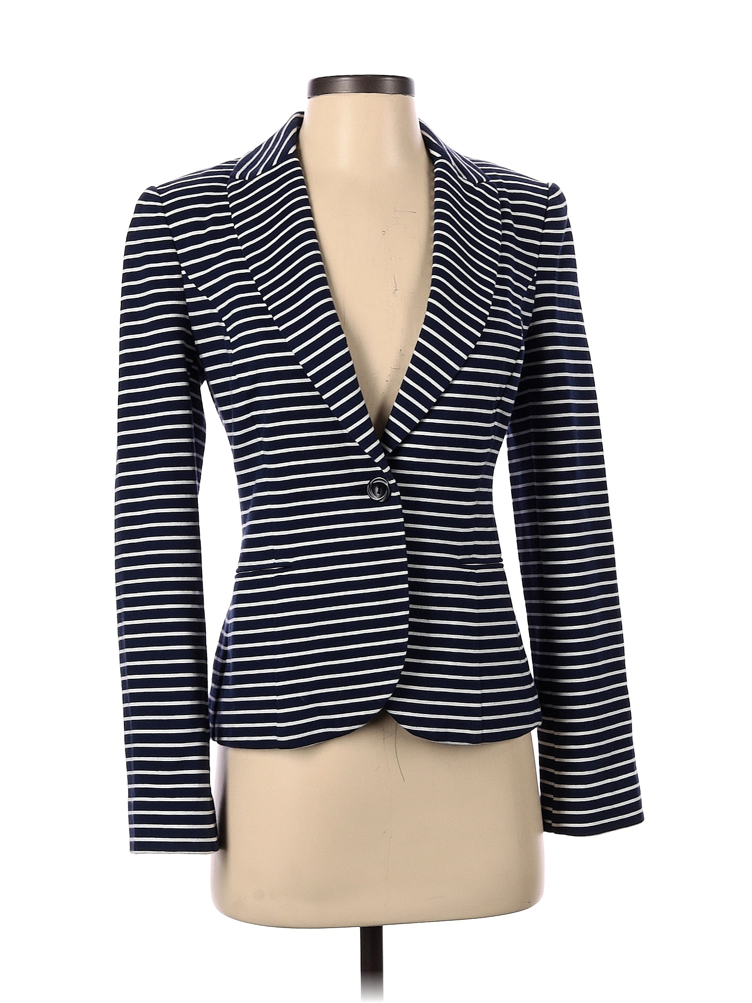 Lilly Pulitzer 100% Cotton Stripes Multi Color Blue Blazer Size S - 77% off | thredUP
