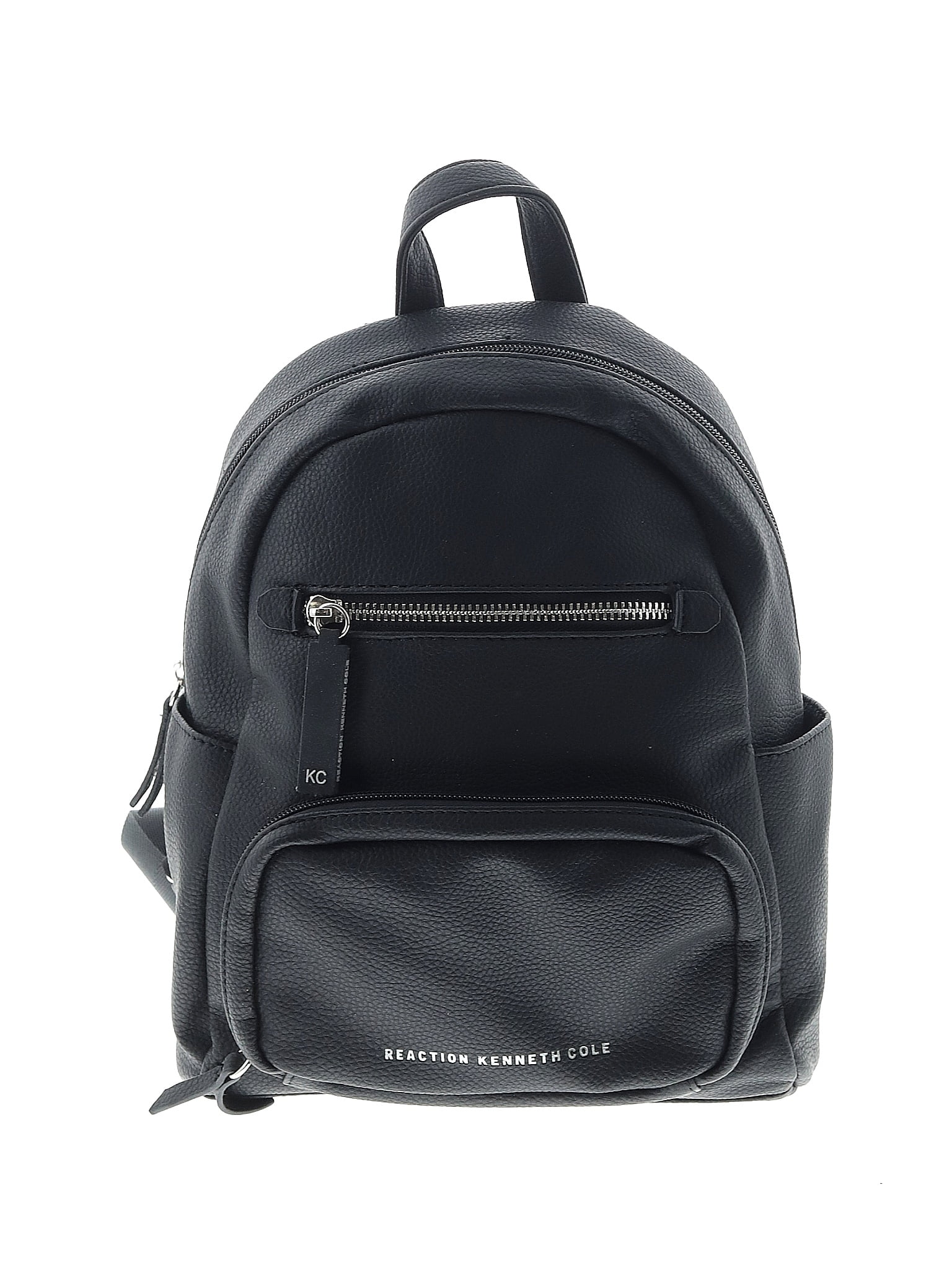 Kenneth Cole REACTION 100% Polyvinylchloride Solid Black Backpack One ...