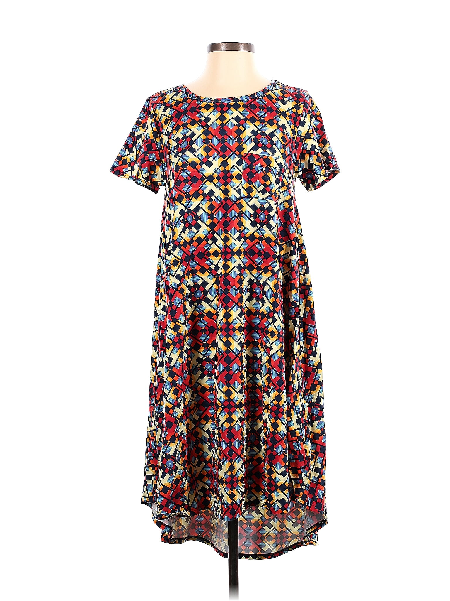 Lularoe Multi Color Burgundy Casual Dress Size S 52 Off Thredup