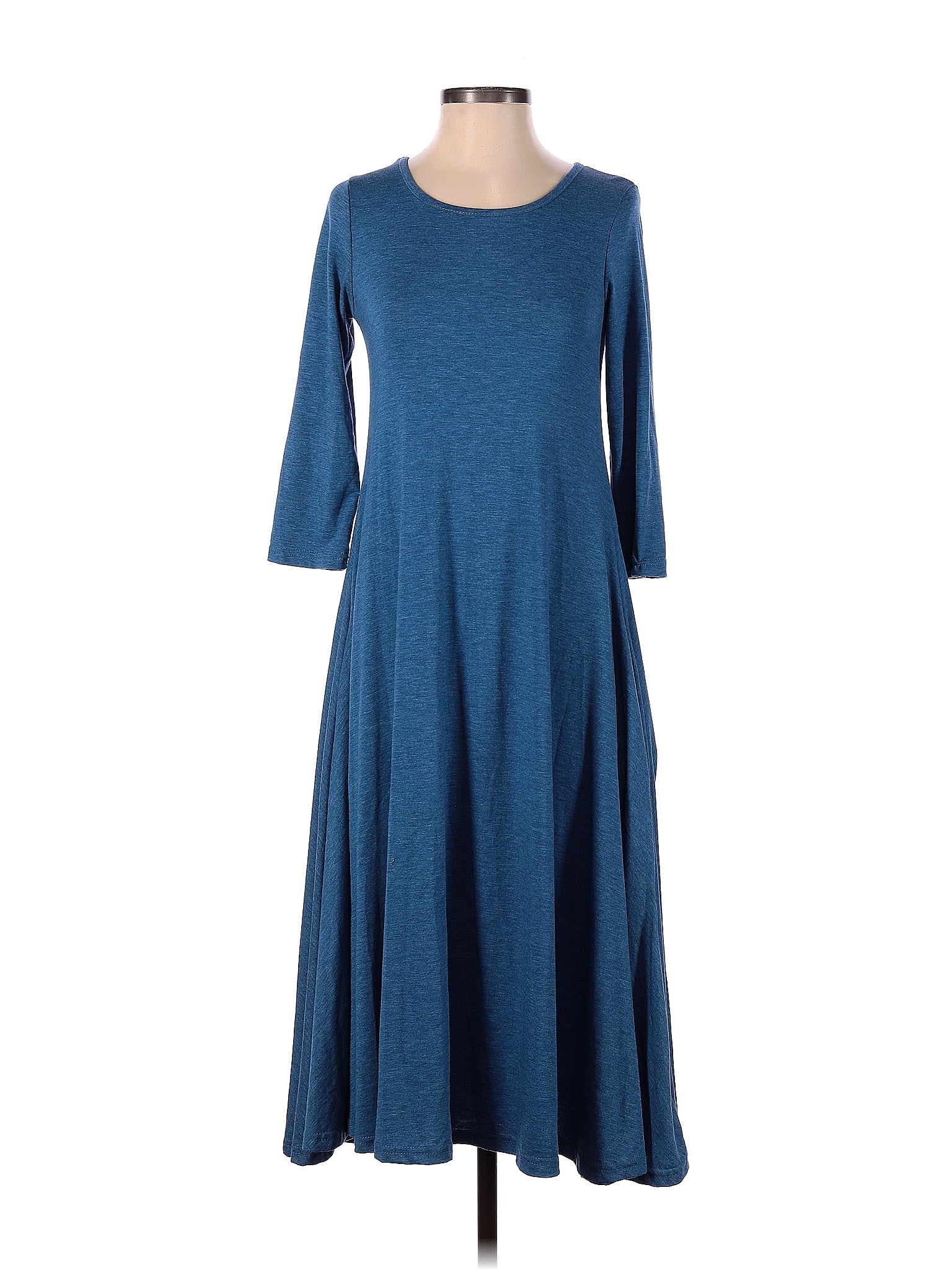 Sign Here Solid Blue Casual Dress Size S 60 Off Thredup