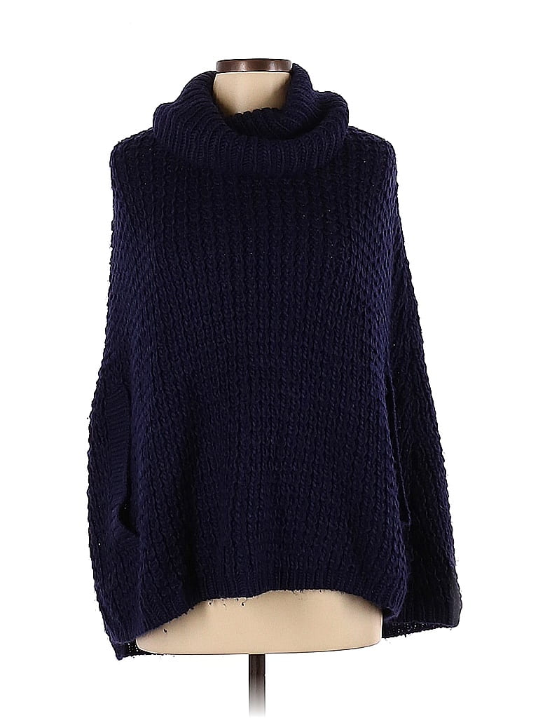 JLo by Jennifer Lopez Color Block Solid Purple Blue Pullover Sweater ...