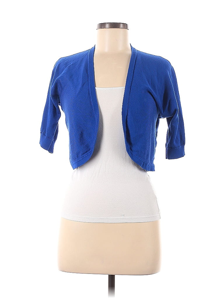 Lauren by Ralph Lauren Color Block Solid Blue Shrug Size M - 65% off ...