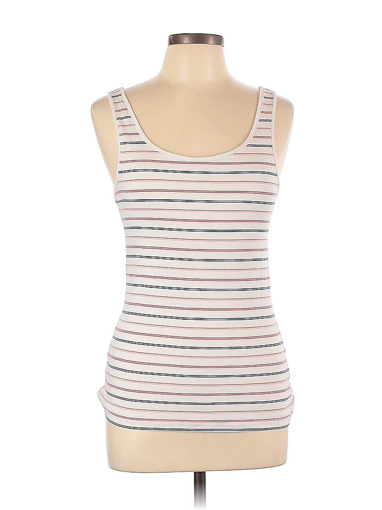 A New Day Stripes Ivory Tank Top Size L - 25% off | thredUP