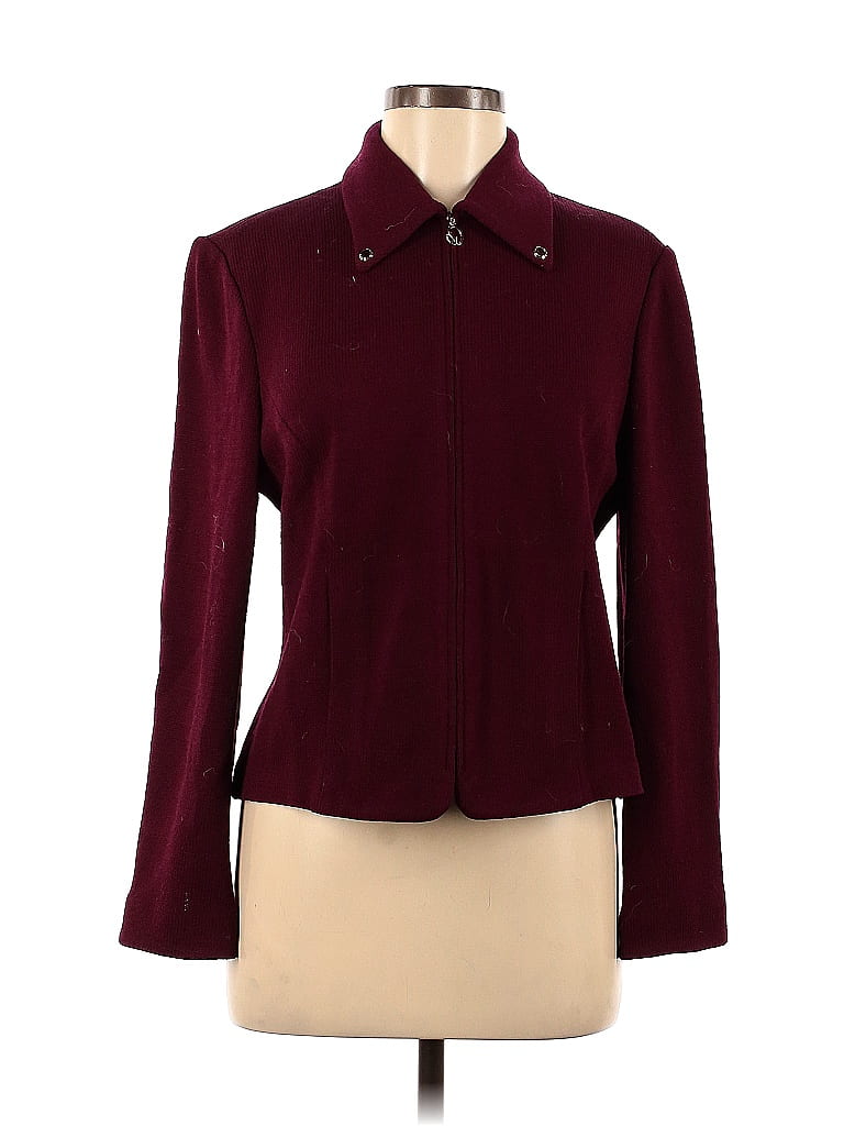 St. John Collection by Marie Gray Burgundy Jacket Size 8 - 88% off | ThredUp
