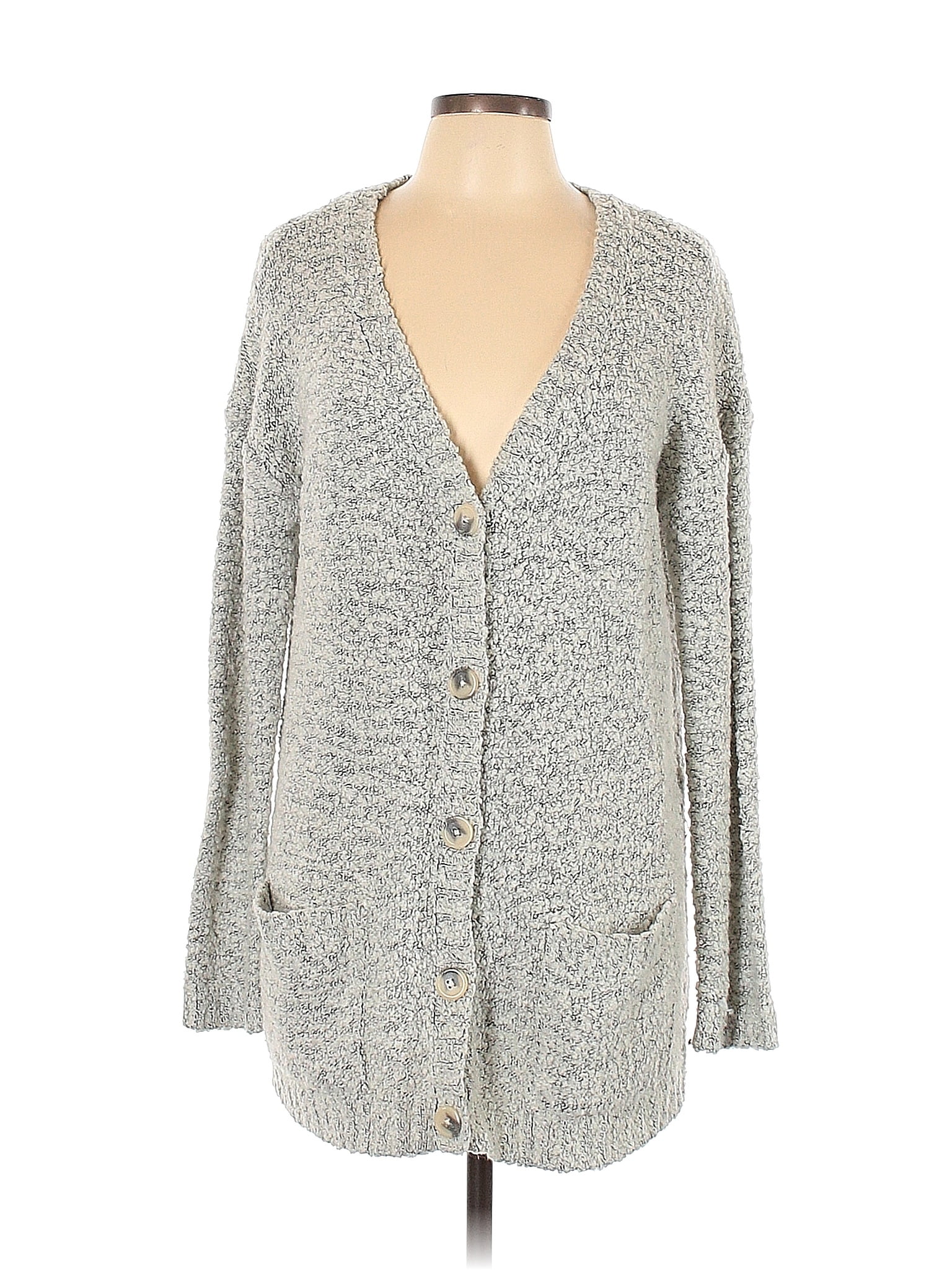 RD Style Color Block Solid Gray Cardigan Size L - 76% off | thredUP