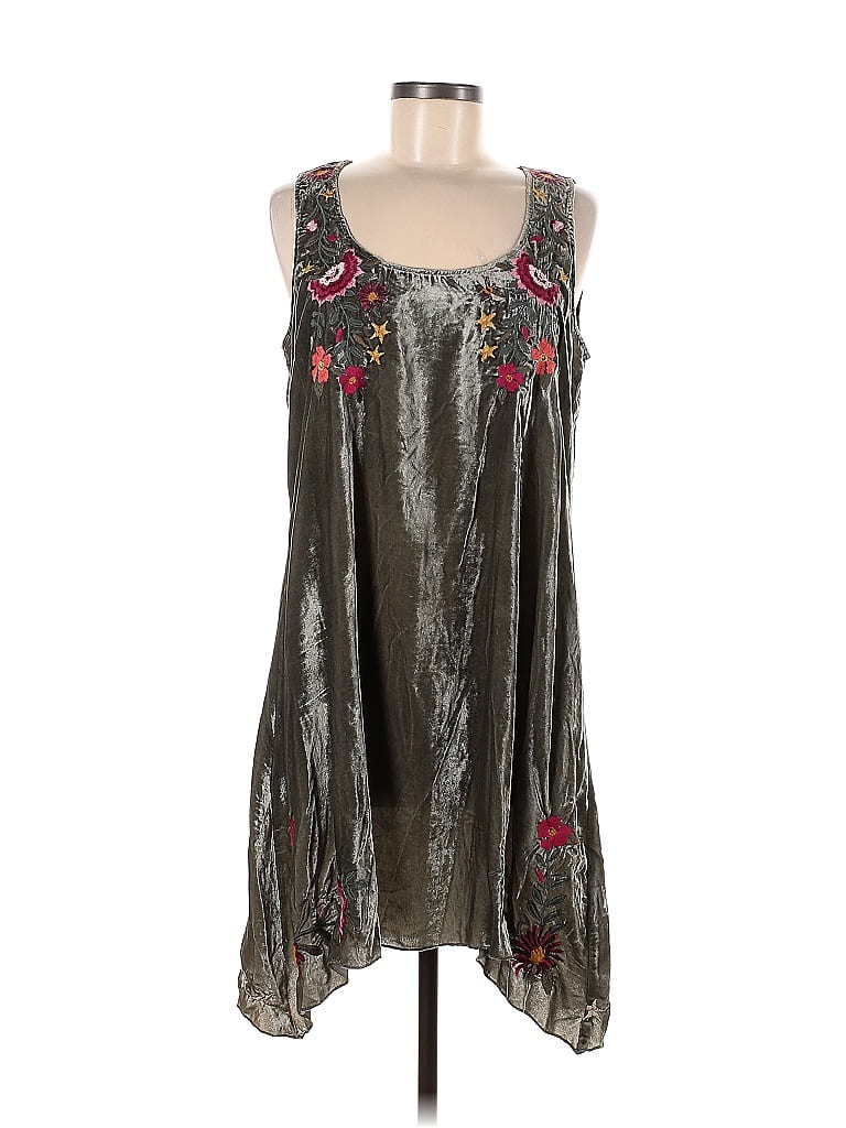 Johnny Was Gray Cocktail Dress Size L - 76% off | thredUP