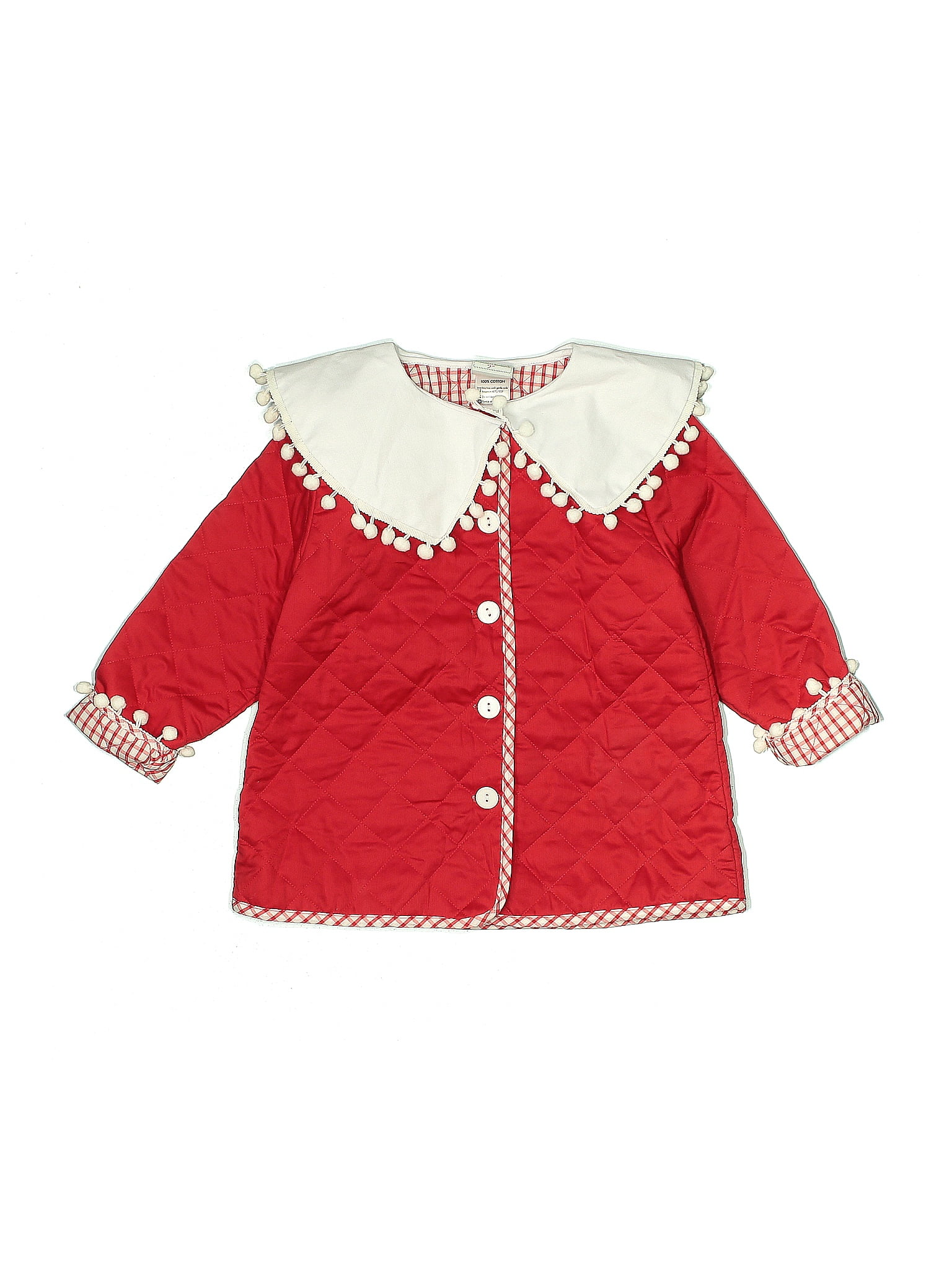 Smocked Or Not 100% Cotton Red Jacket Size 6 - 61% off | ThredUp