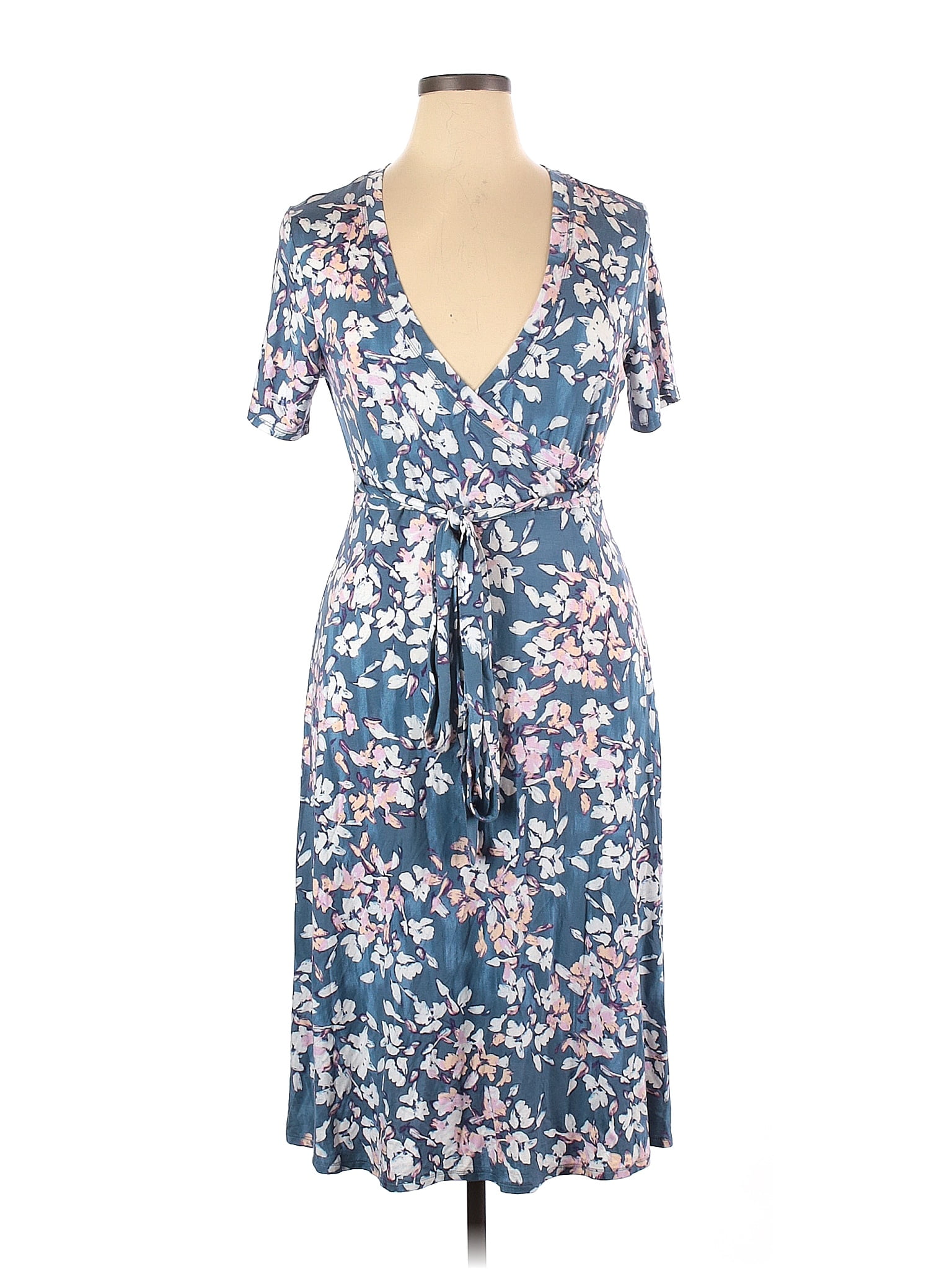 Matty M Floral Multi Color Blue Casual Dress Size XL - 72% off | thredUP