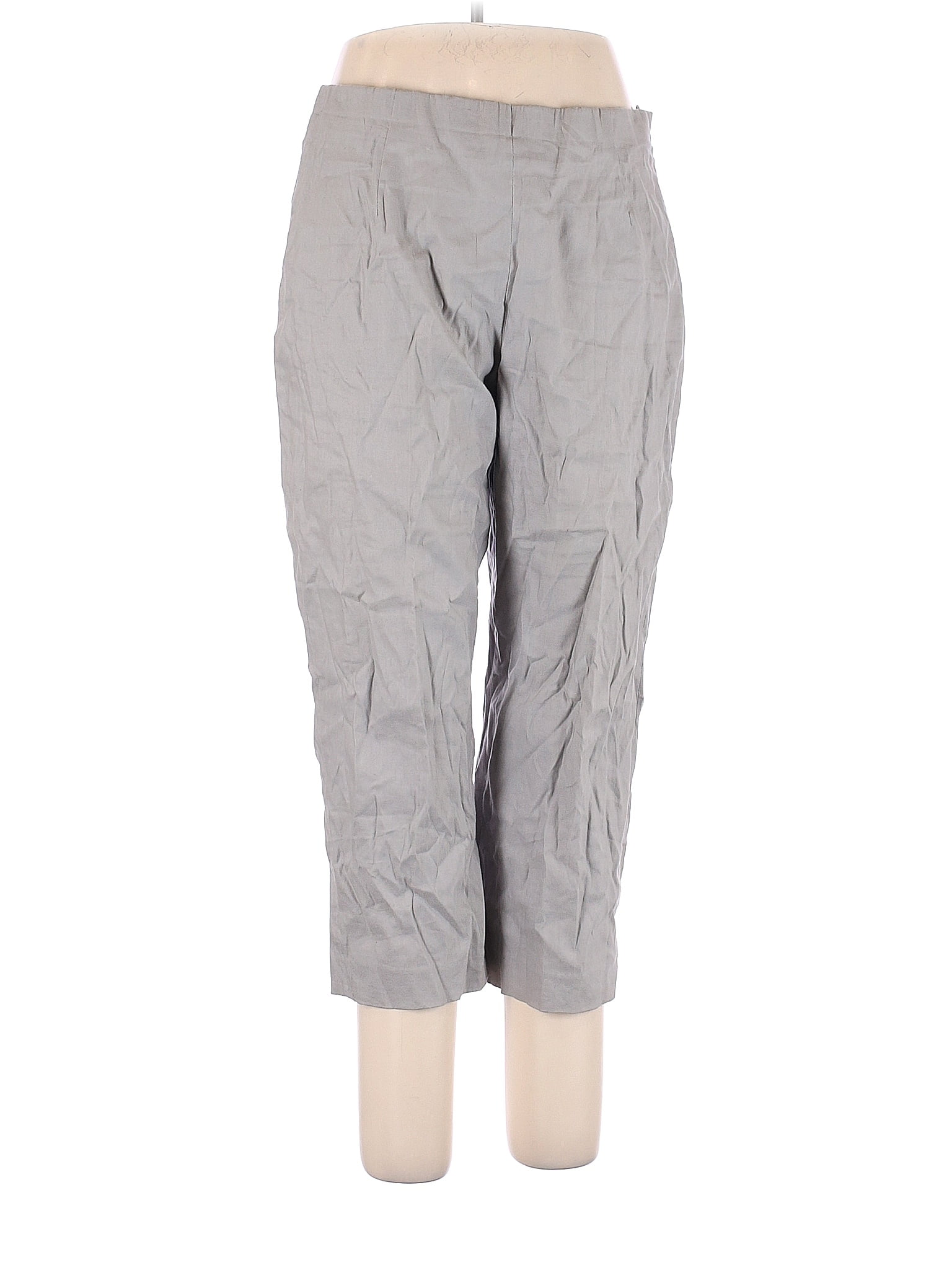 Zozo Solid Gray Casual Pants Size 14 - 68% off | ThredUp