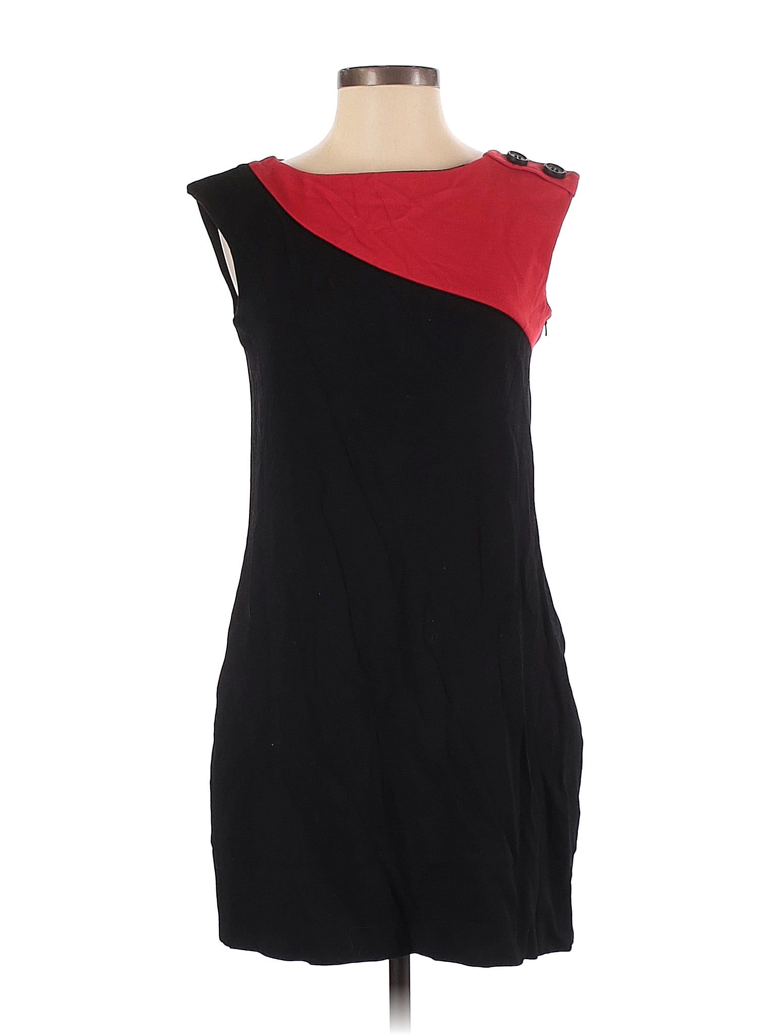 Classiques Entier Color Block Solid Black Casual Dress Size XS - 80% ...