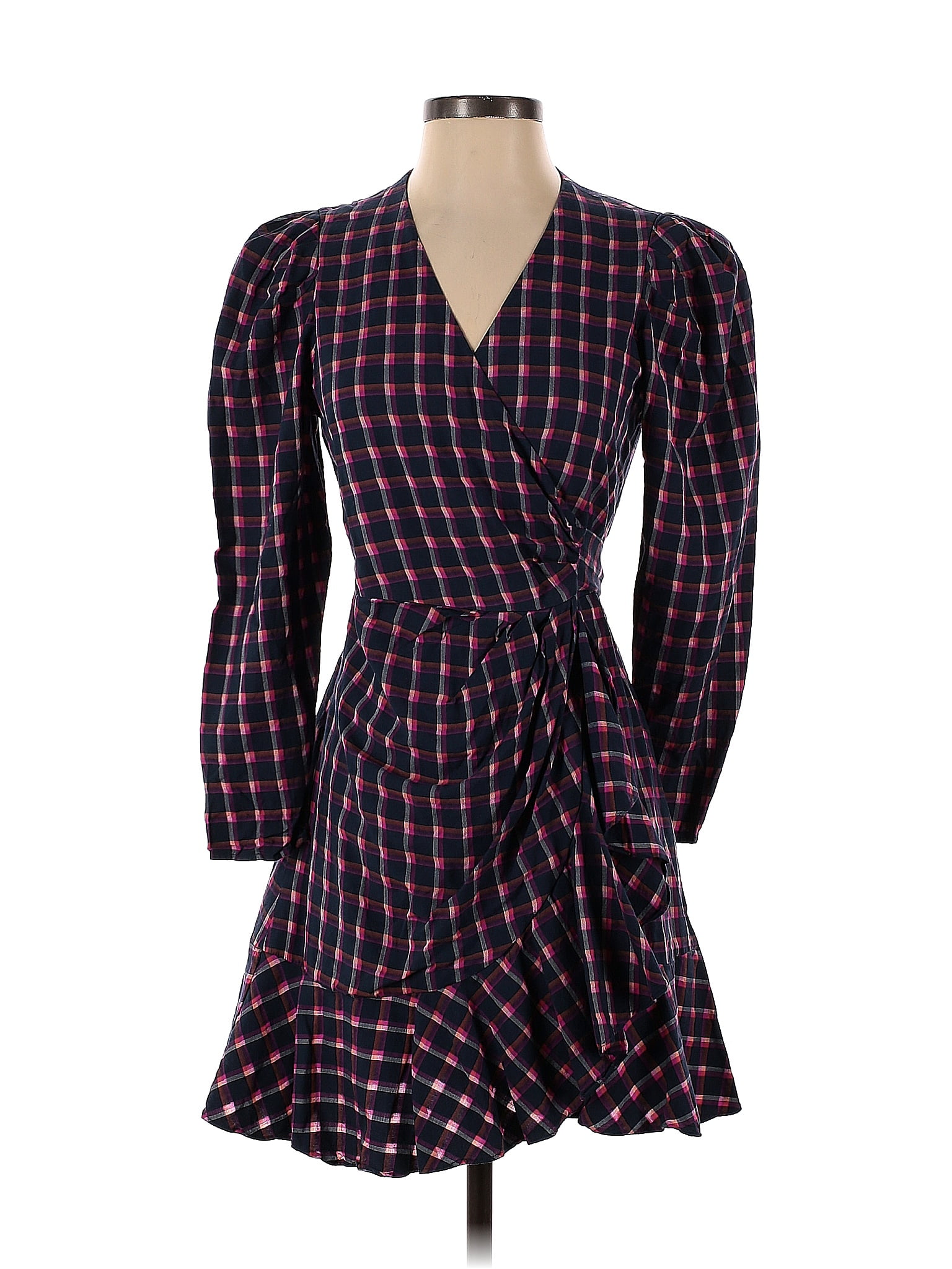 Tanya Taylor Multi Color Black Plaid Lexi Dress Size 0 - 77% off | thredUP