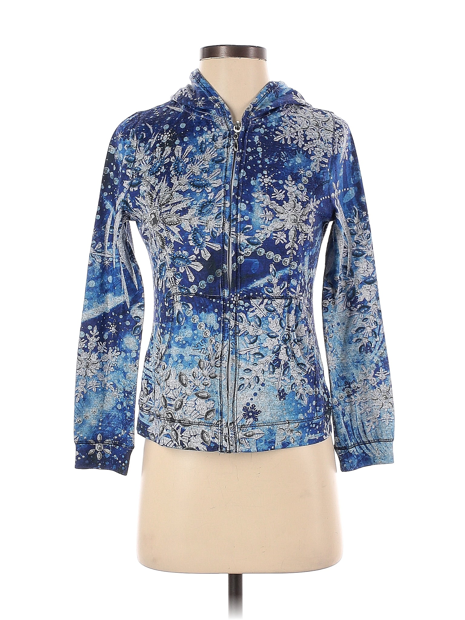 One World Blue Zip Up Hoodie Size S (Petite) - 78% off | ThredUp