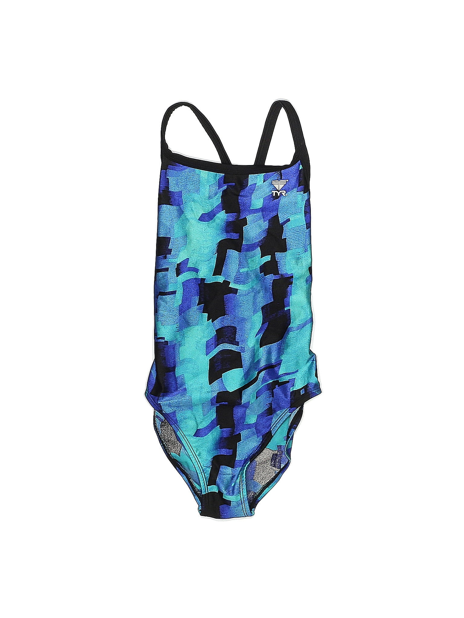 TYR Multi Color Blue One Piece Swimsuit Size 26 (Plus) - 49% off | ThredUp