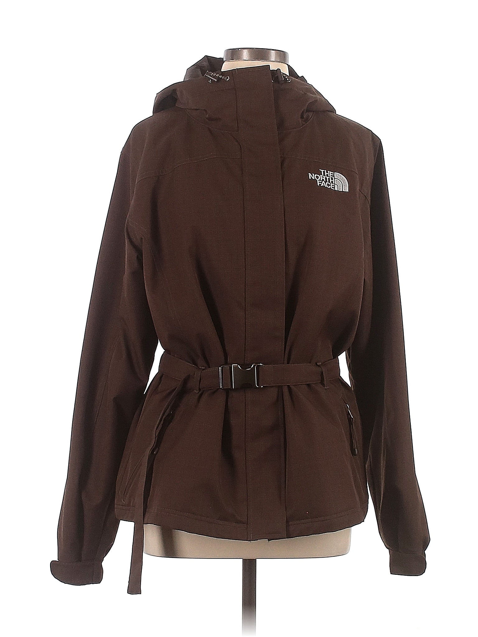 The North Face 100% Polyester Solid Brown Jacket Size L - 65% off | thredUP
