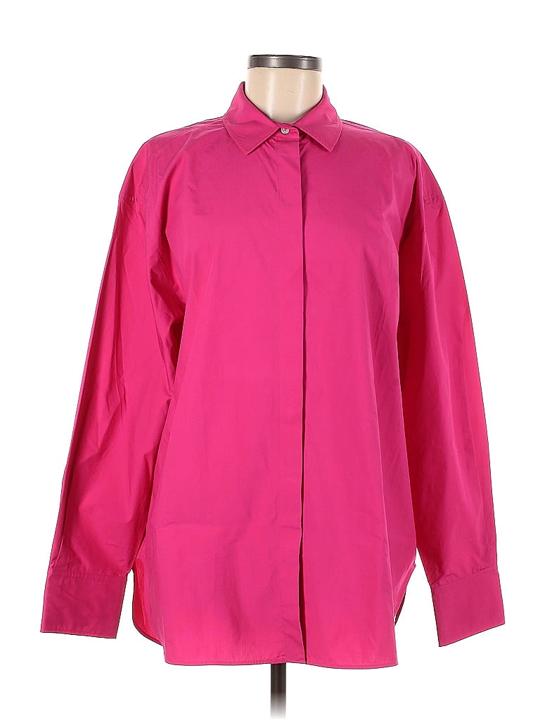 Cos Solid Pink Long Sleeve Button-Down Shirt Size 10 - 69% off | thredUP